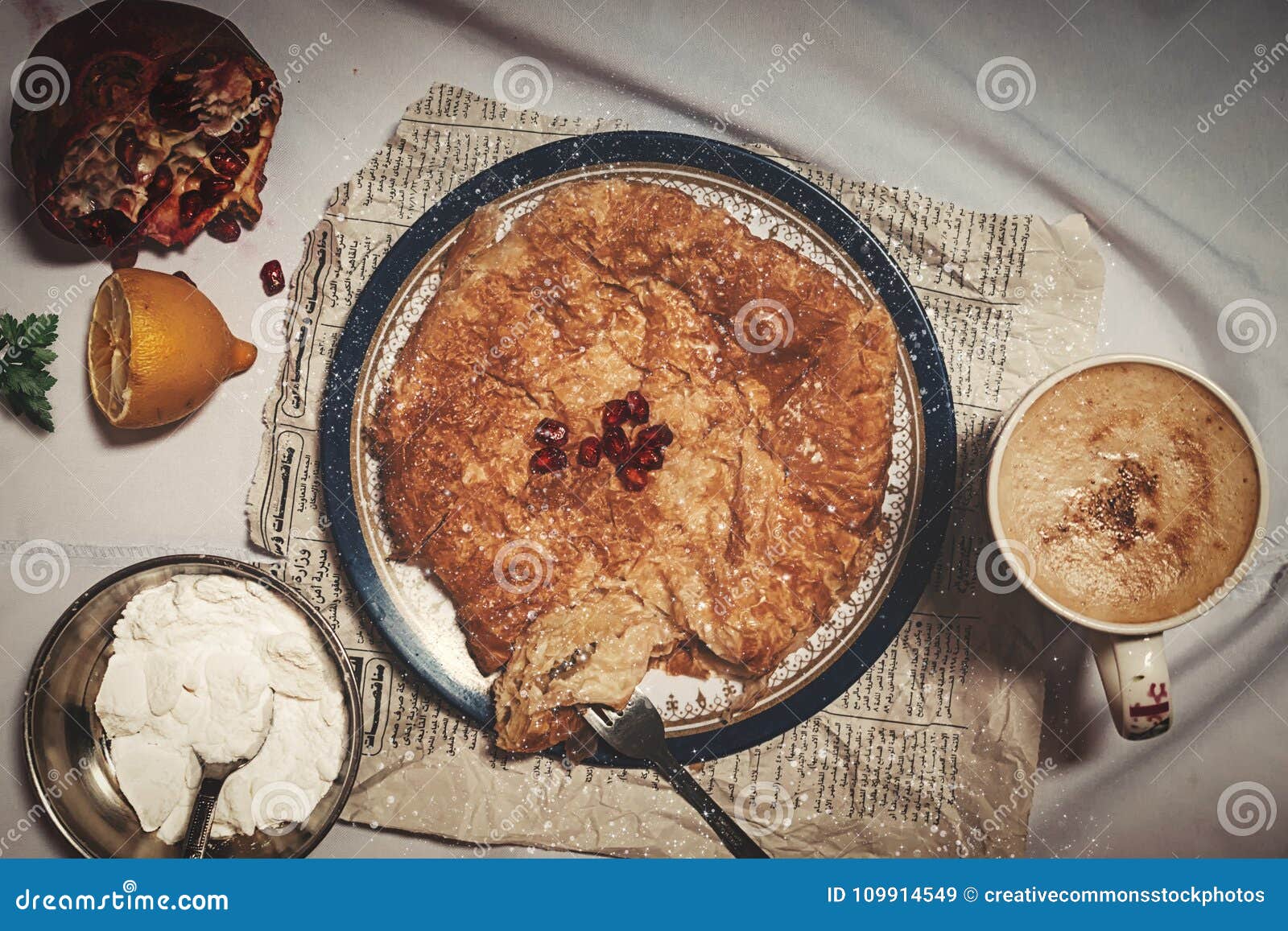 Top View Photo Of Pie Picture. Image: 109914549