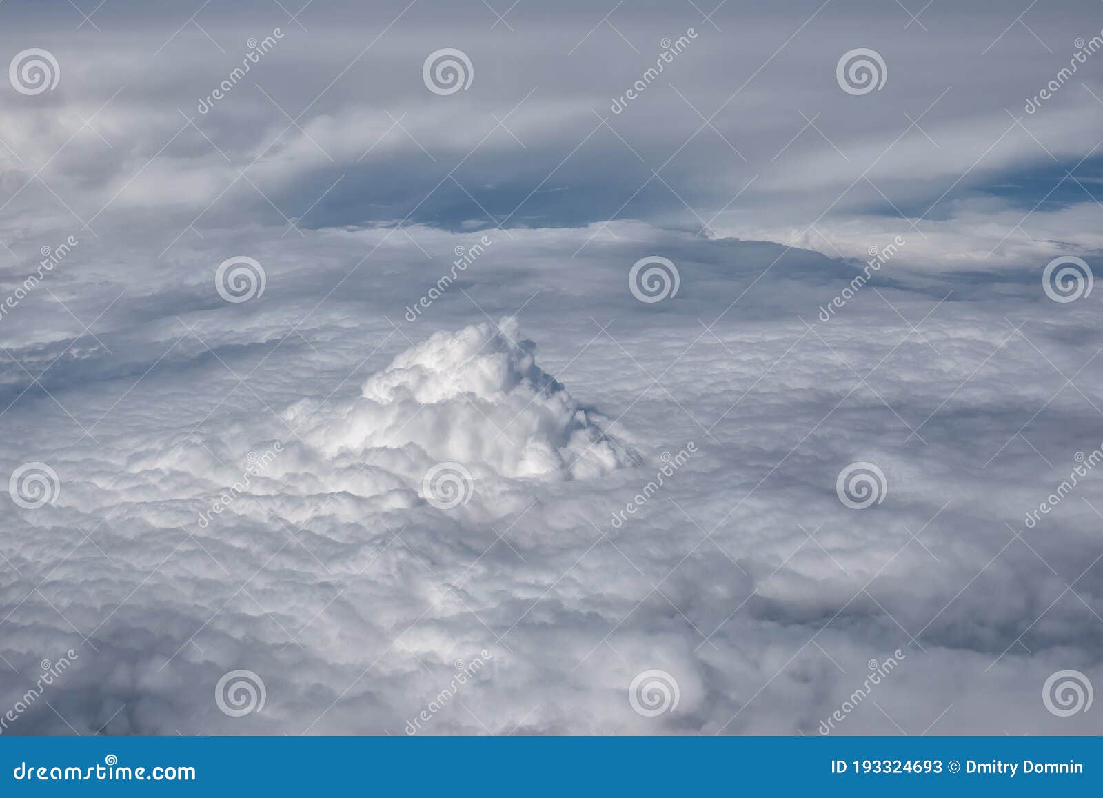 Top View of a Dense Cloud Cover Stock Image - Image of view, beauty ...