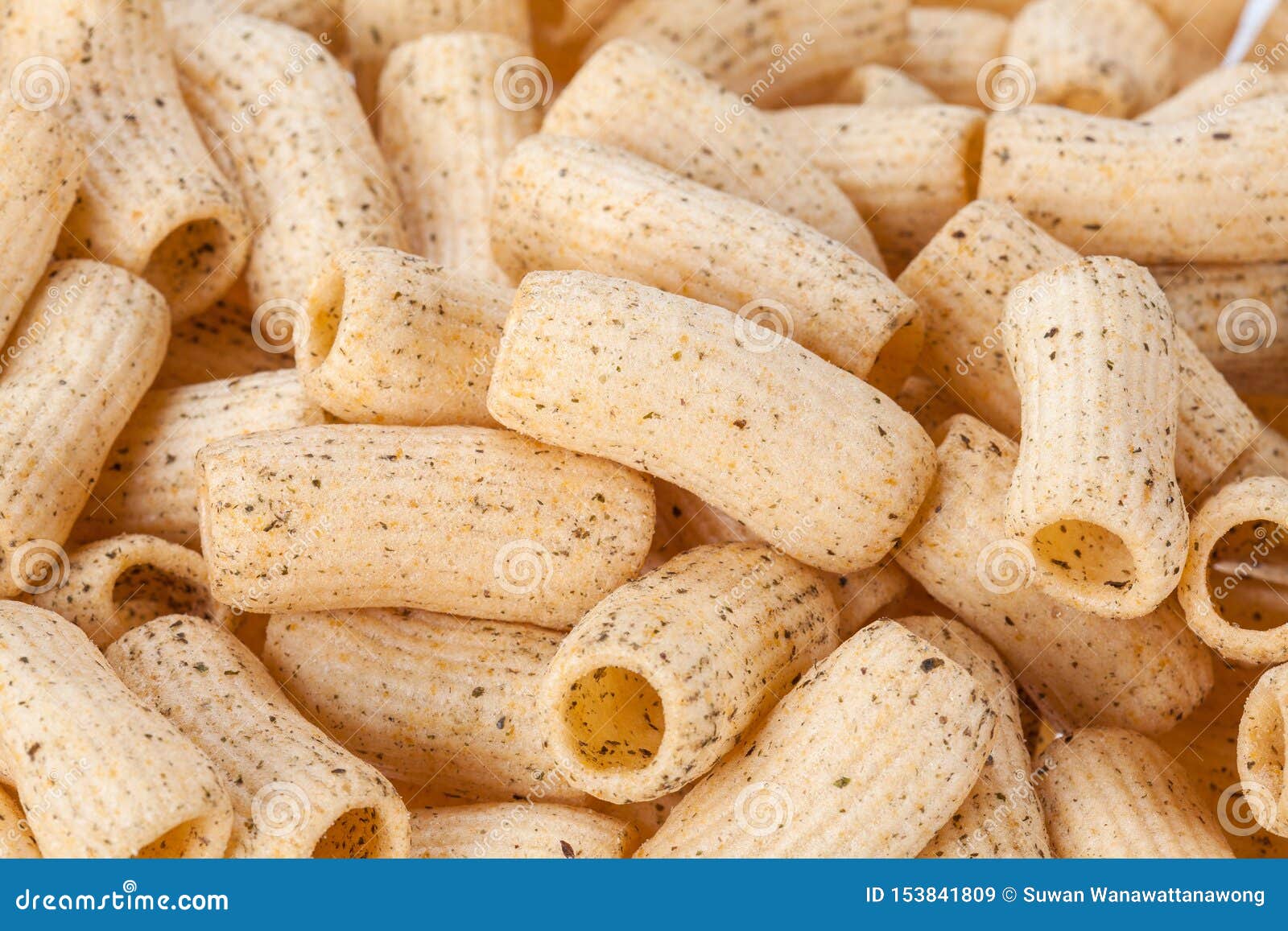 Top View of Pile of Rod Snack Tube, Crispy Cracker Snack. Stock Image ...