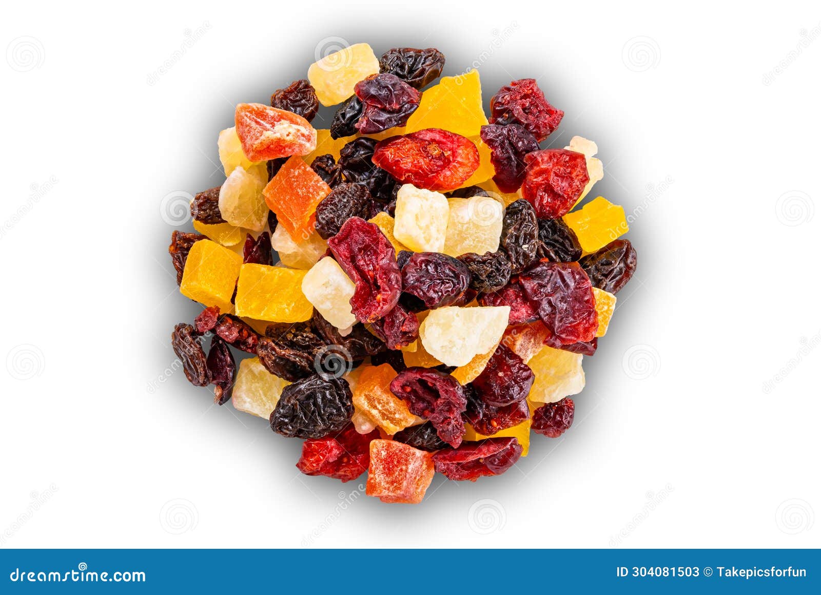 Top View Pile of Various Dried Tropical Fruit Stock Image - Image of ...