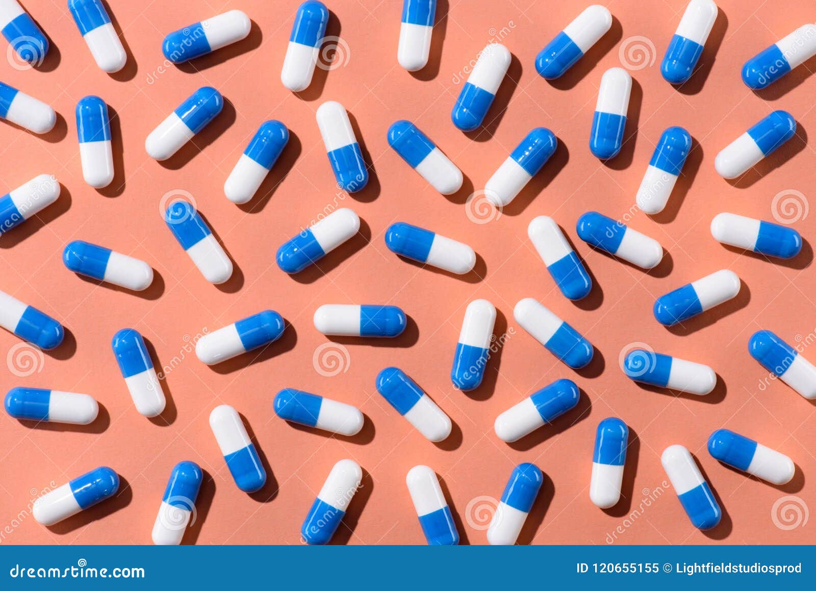 Top view of pills stock image. Image of medicine, pills - 120655155