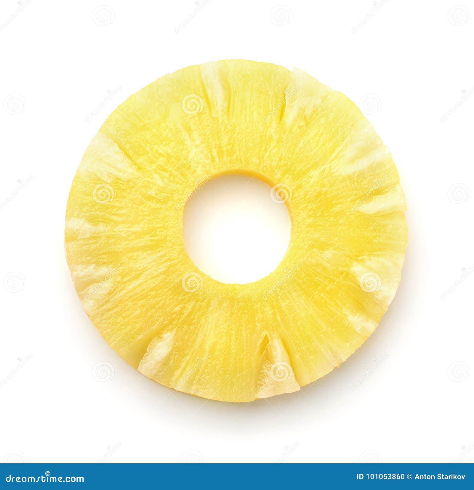 Top View of Pineapple Slice Stock Photo - Image of organic, healthy ...
