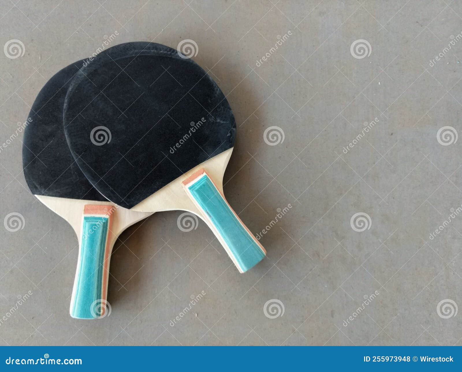 Top View of Ping Pong Rackets on a Table Stock Photo - Image of pong ...
