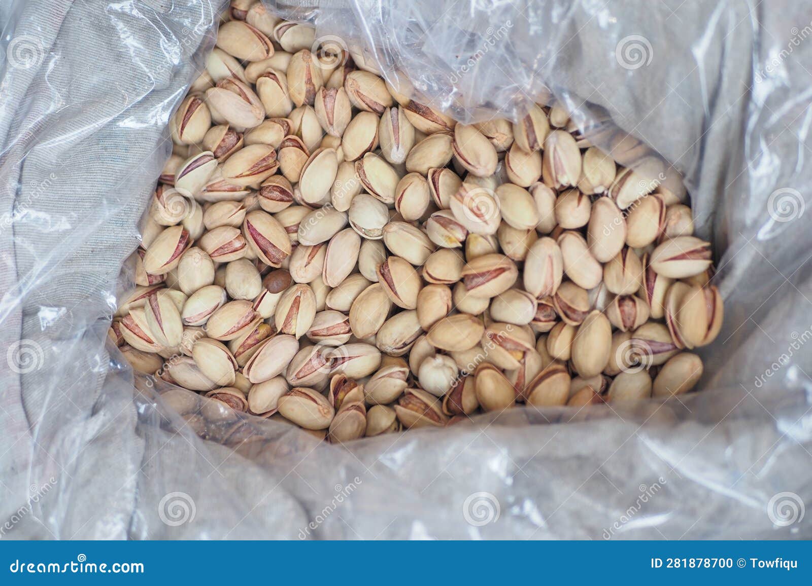 Top View of Pistachios Nut on in Packet Stock Photo - Image of brown ...