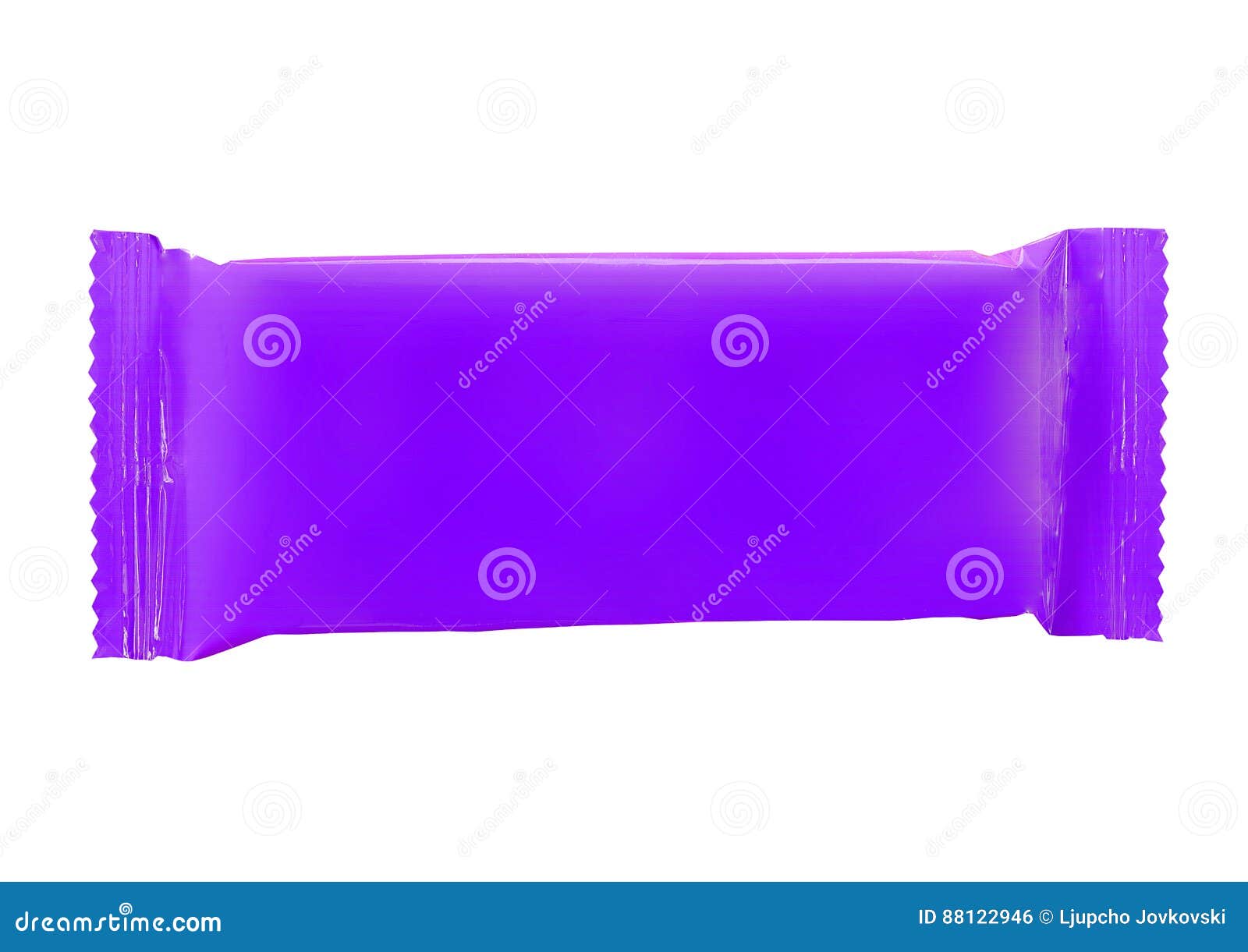 Top View of Plastic Pouch Snack Packaging for Chocolate Wafers Stock ...