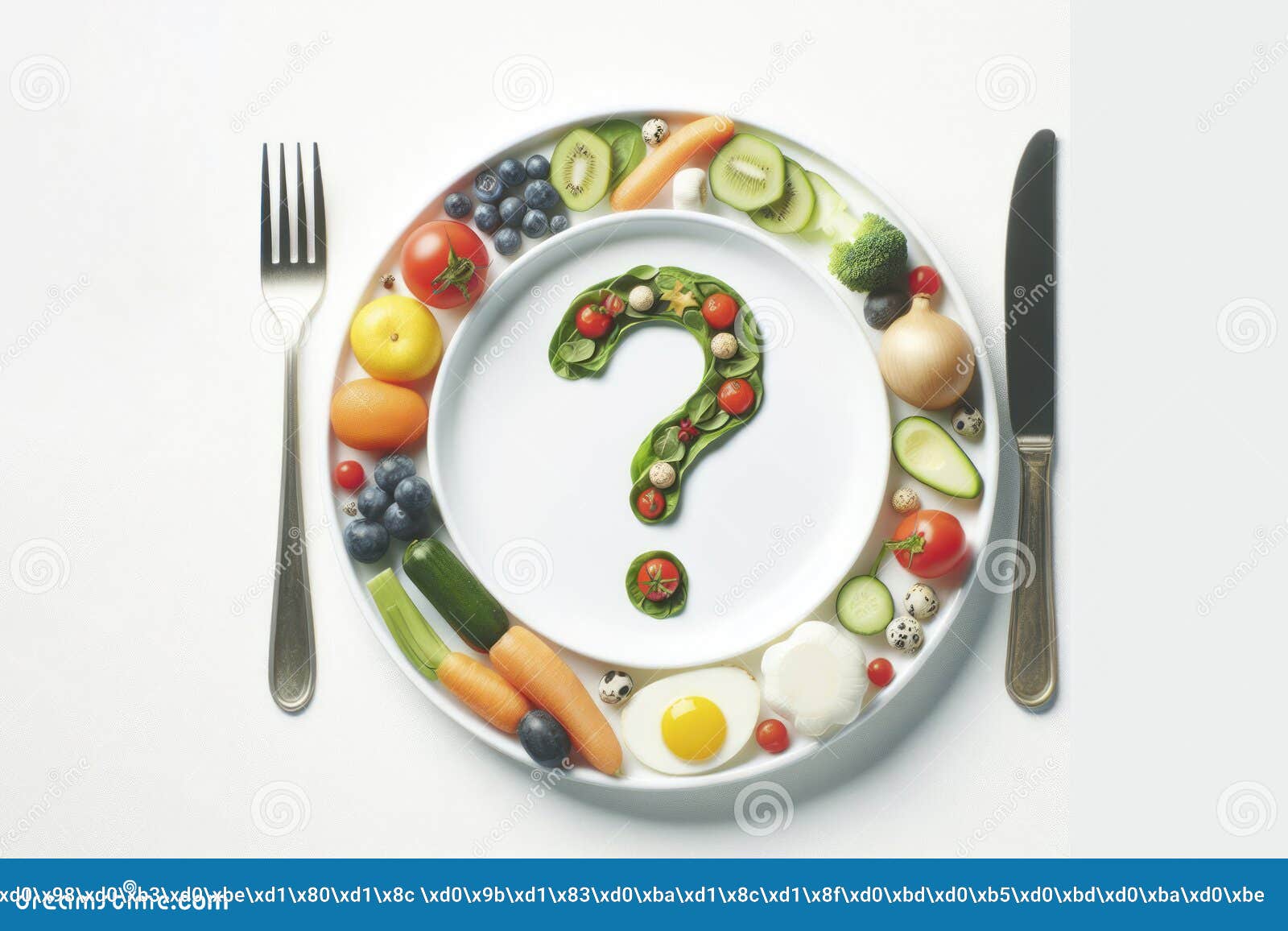 Top View Plate with Question Mark Isolated on Solid White Background ...