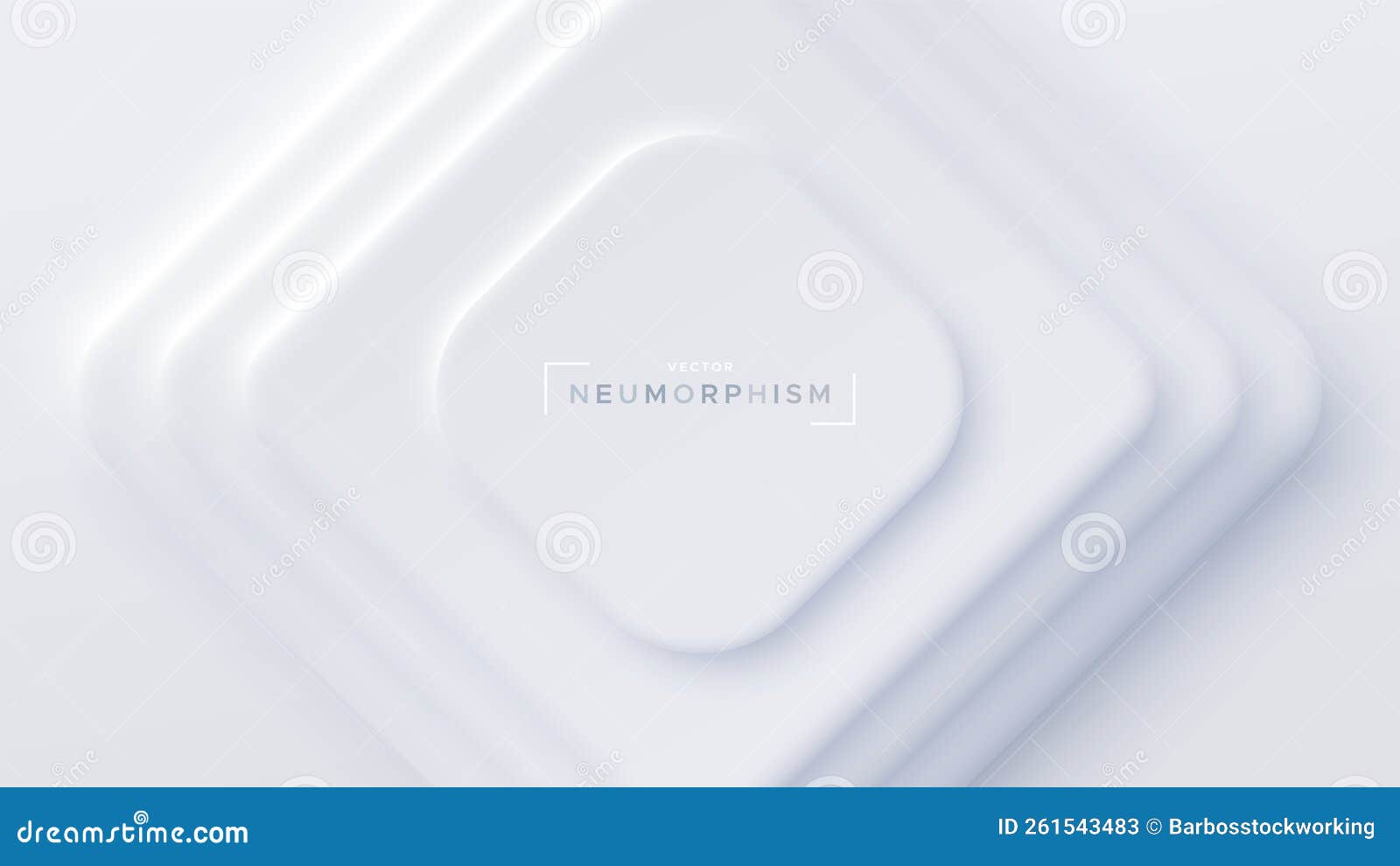 Top View Podium, Neumorphic Bright Design, Vector Illustration. Stock ...