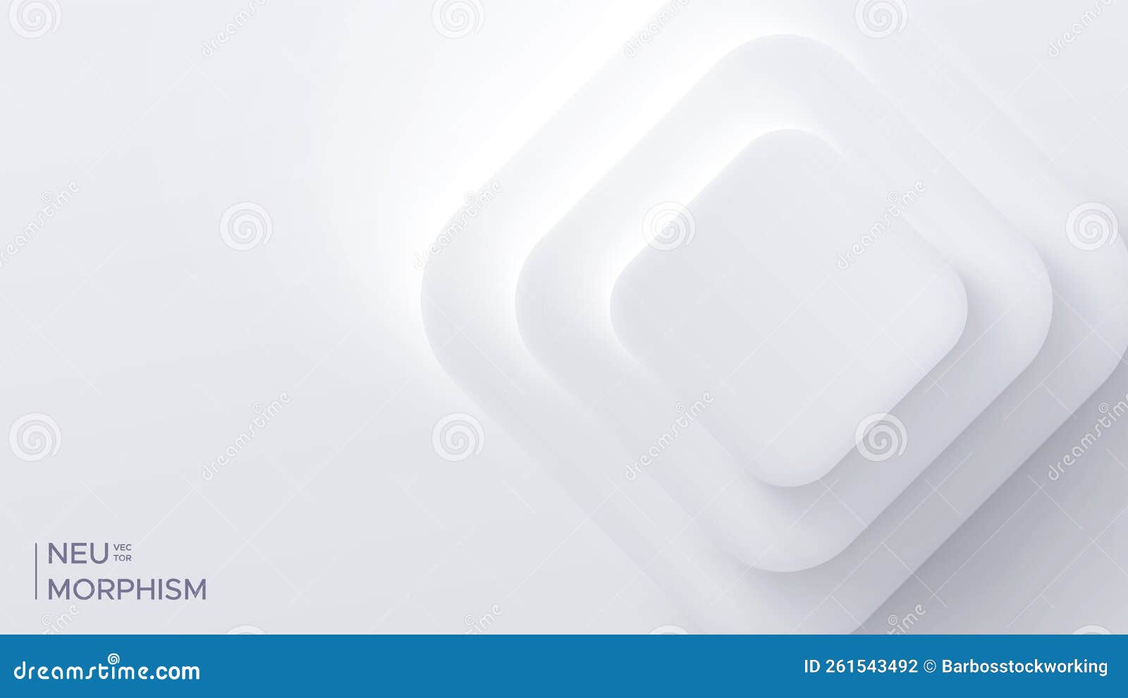 Top View Podium, Neumorphic Bright Design, Vector Illustration. Stock ...