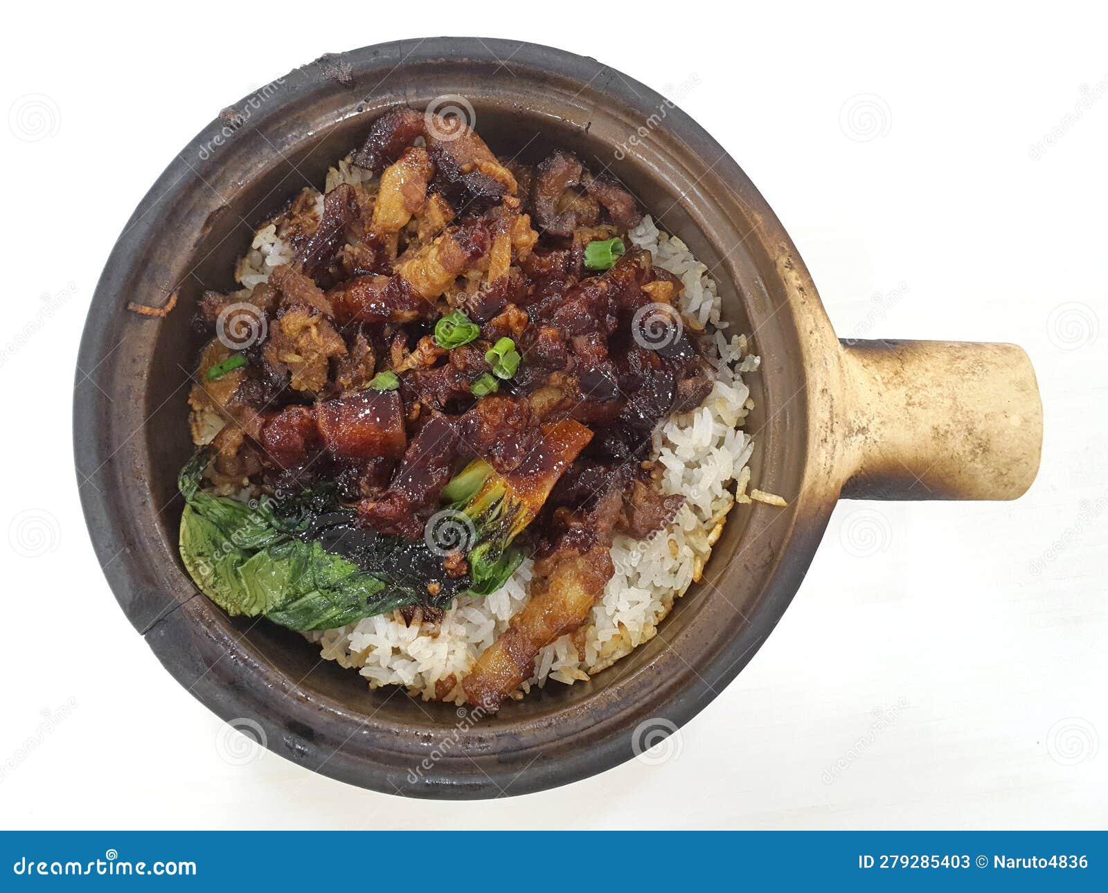 Pork Claypot Rice stock image. Image of meat, sausage - 279285403