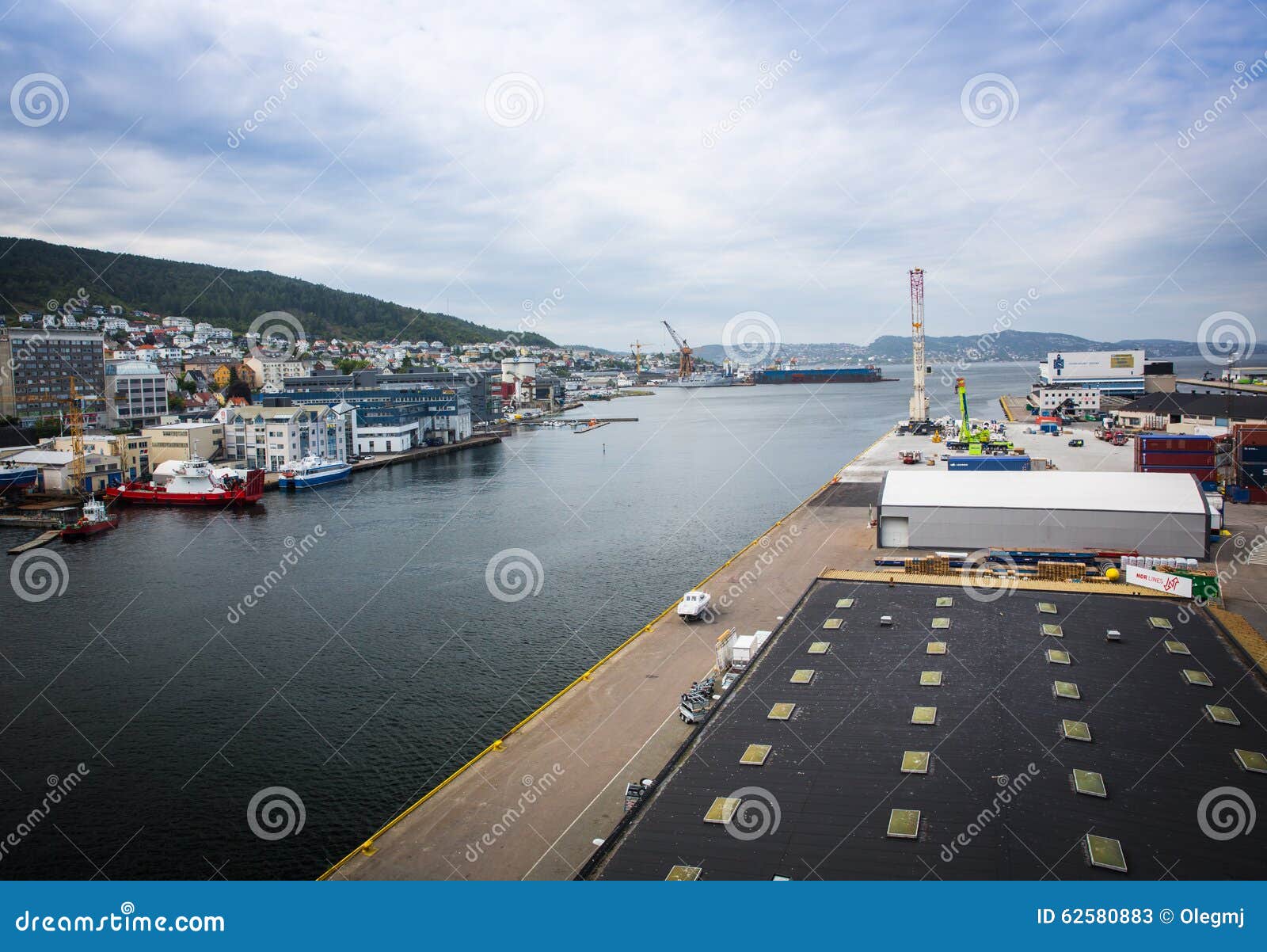 Top View of the Port of Bergen Editorial Stock Photo - Image of ...