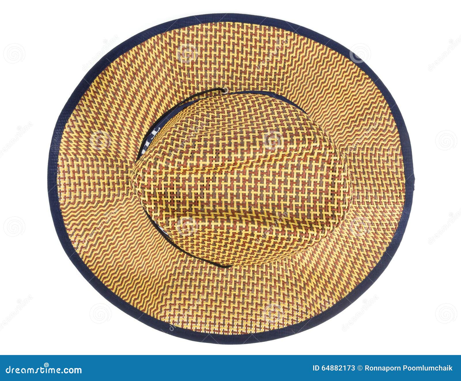 Top view pretty straw hat stock image. Image of isolated - 64882173