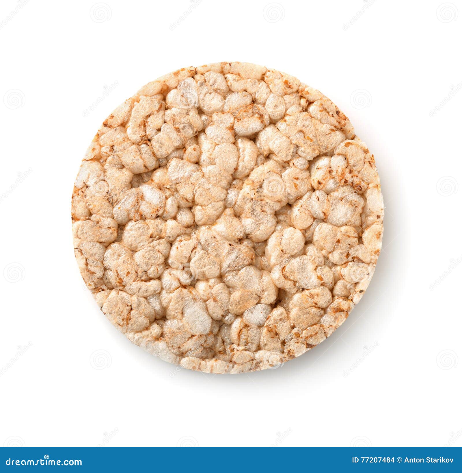 Top View of Puffed Whole Grain Crispbread Stock Photo - Image of cereal ...