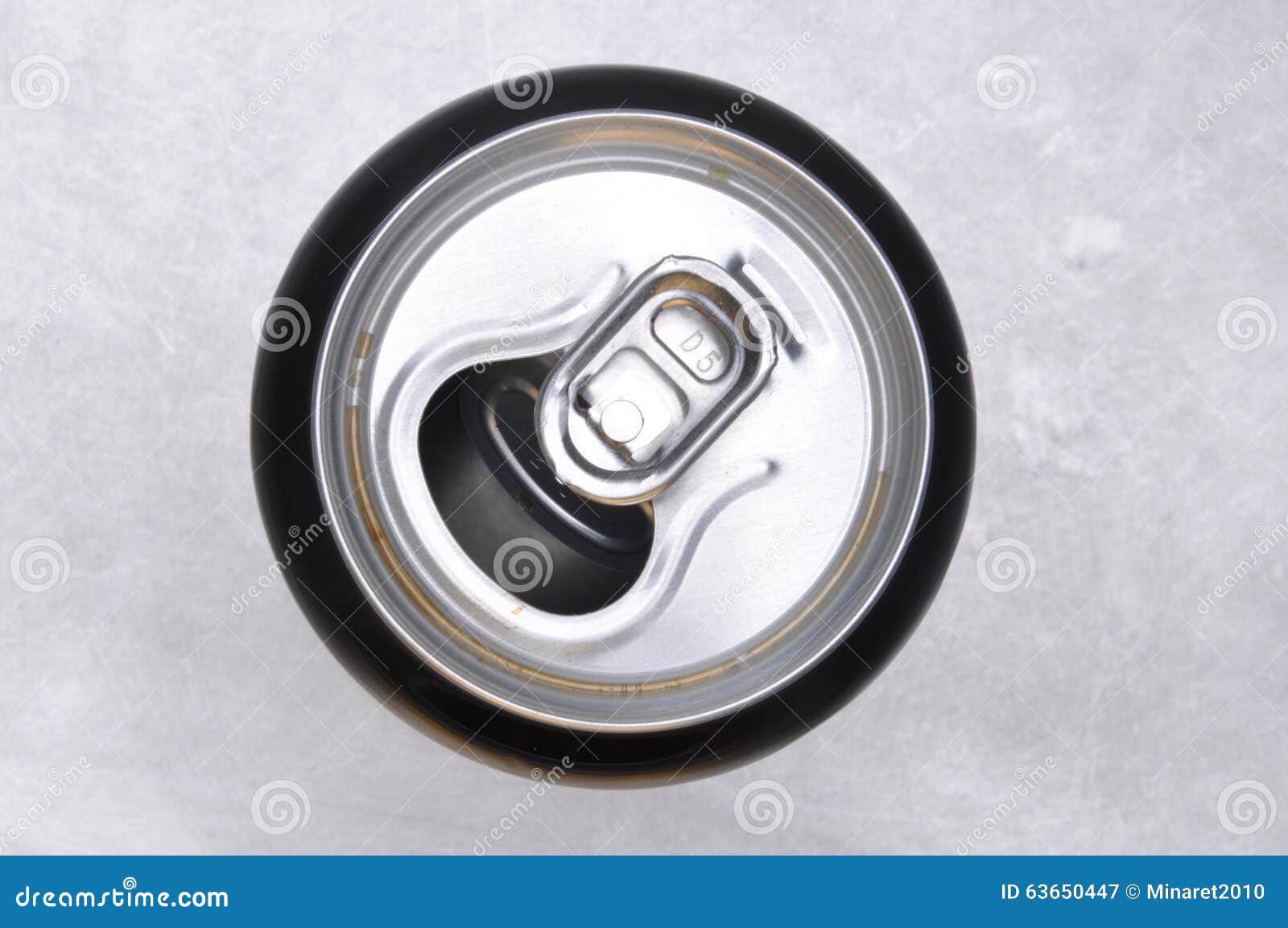 Top view of pull metal can stock image. Image of circle - 63650447