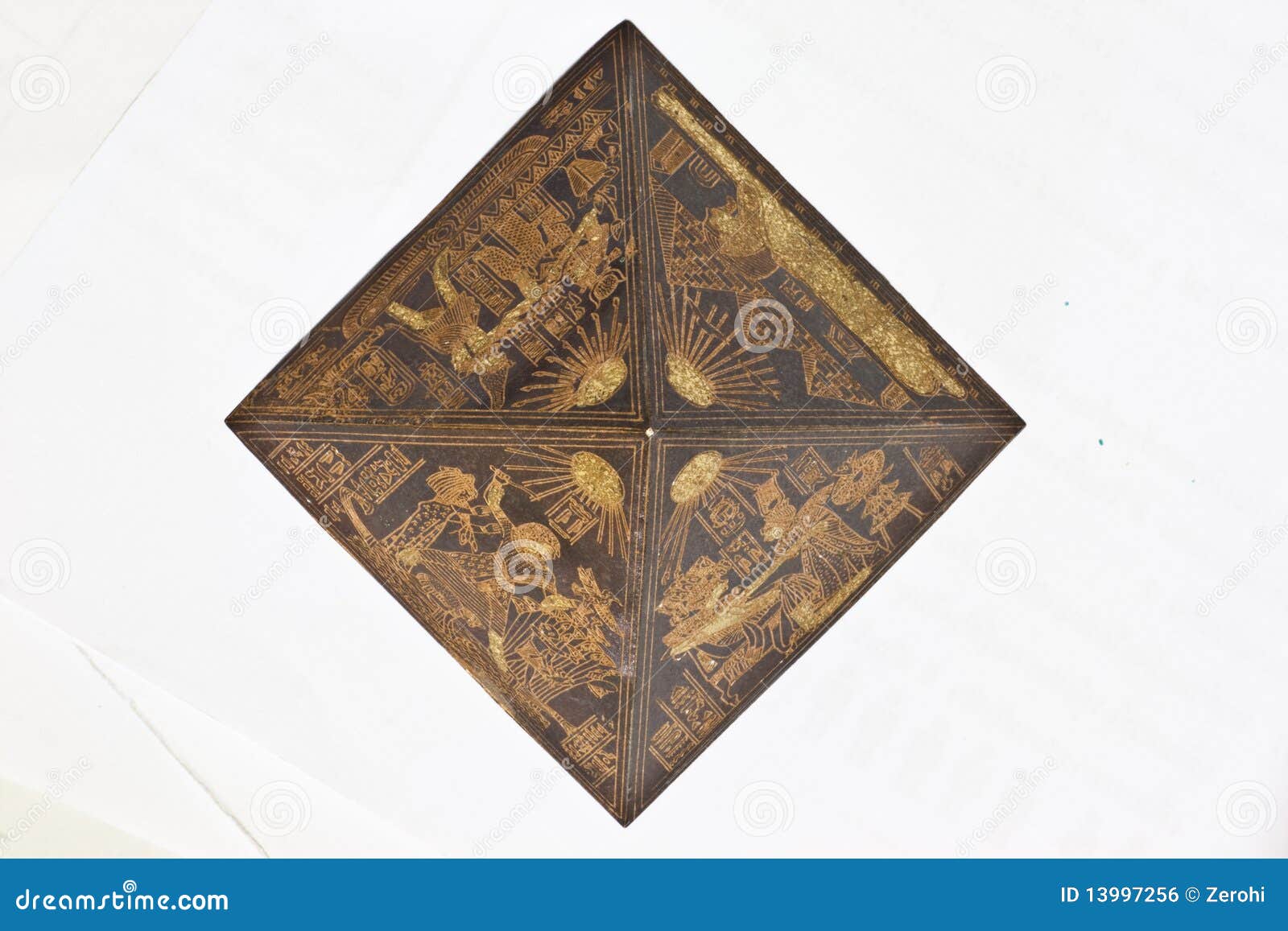 Top View Pyramid Toy stock photo. Image of background - 13997256