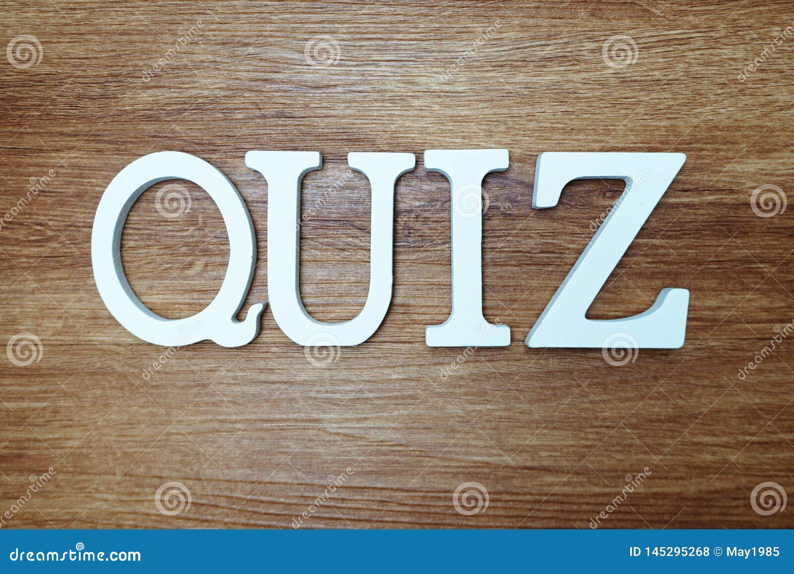Top View Quiz Letters Alphabet Letters on Wooden Background Stock Photo ...