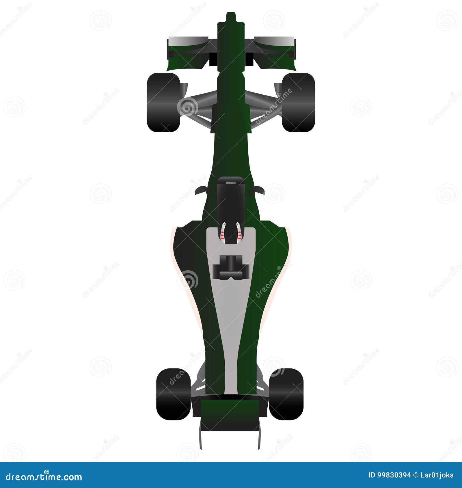 Top view of a racing car stock vector. Illustration of tournament ...