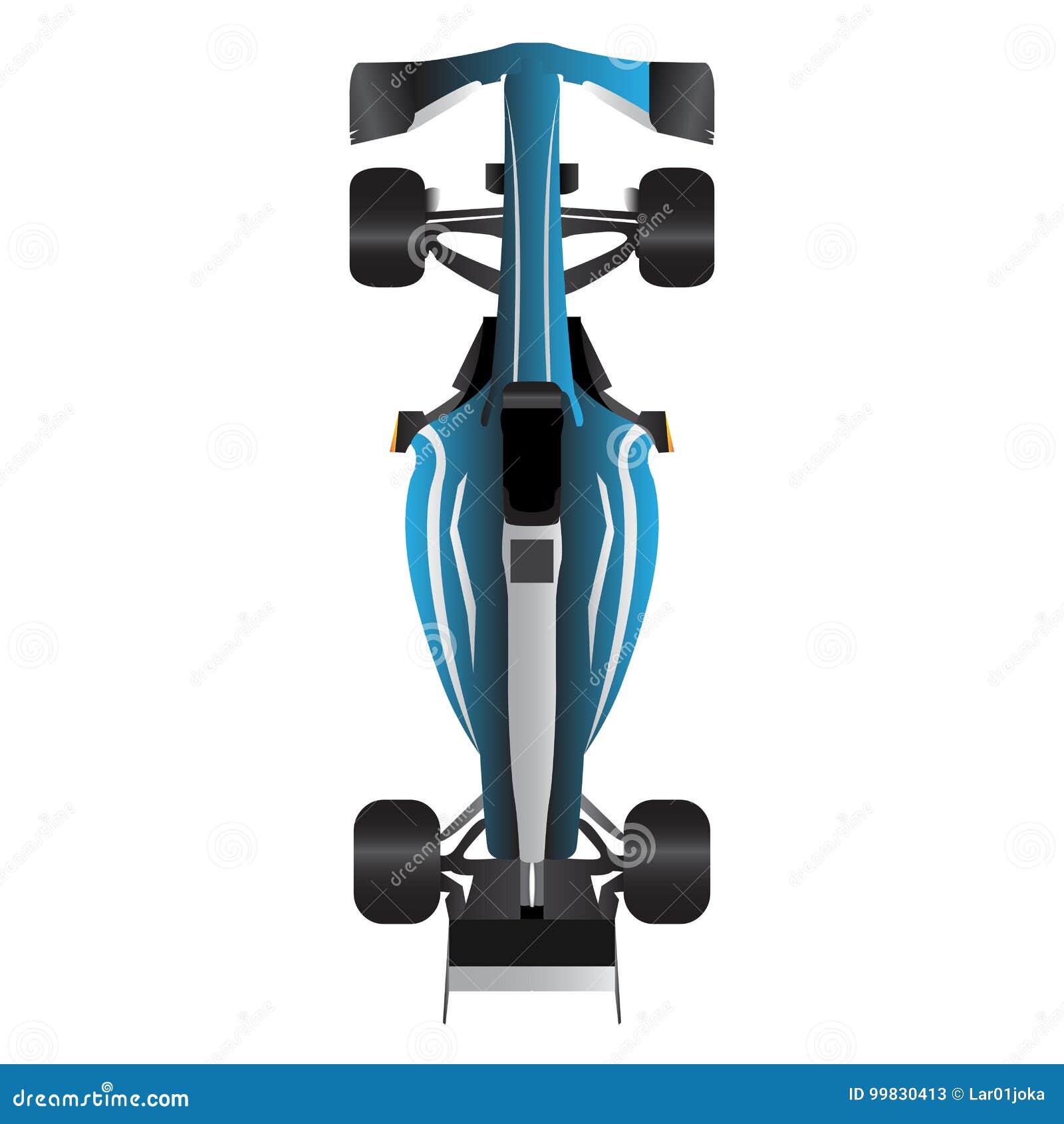 Top view of a racing car stock vector. Illustration of transportation ...