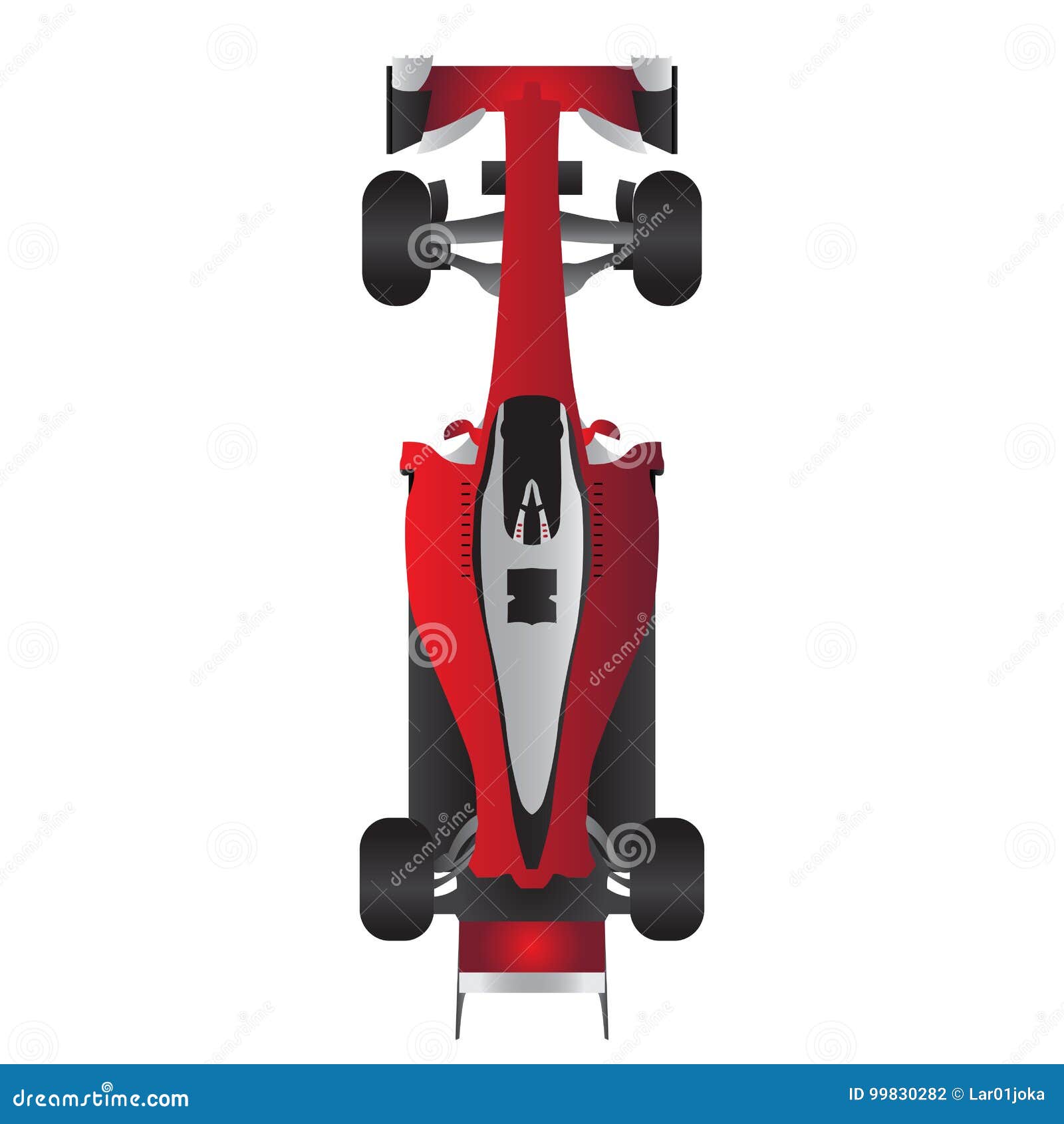 Top view of a racing car stock vector. Illustration of detail - 99830282
