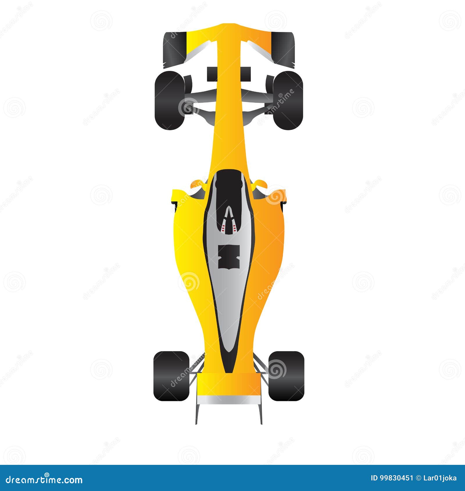 Top view of a racing car stock vector. Illustration of vehicle - 99830451