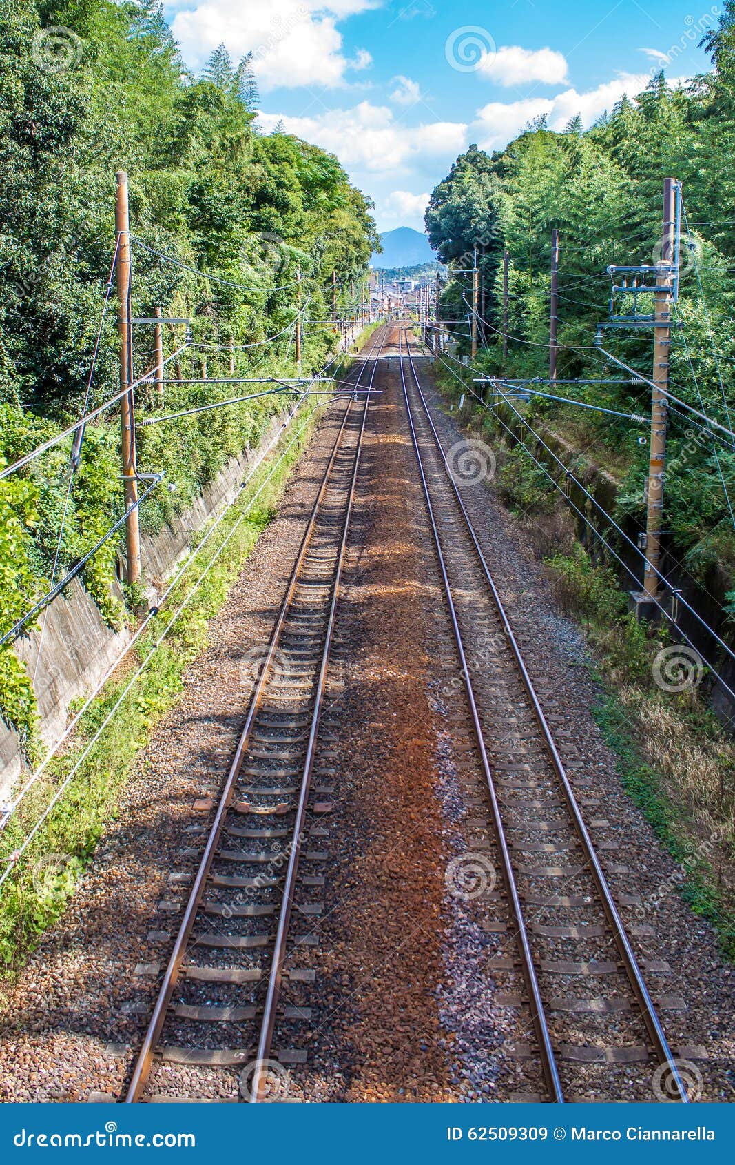 Top view of a railroad stock image. Image of transit - 62509309