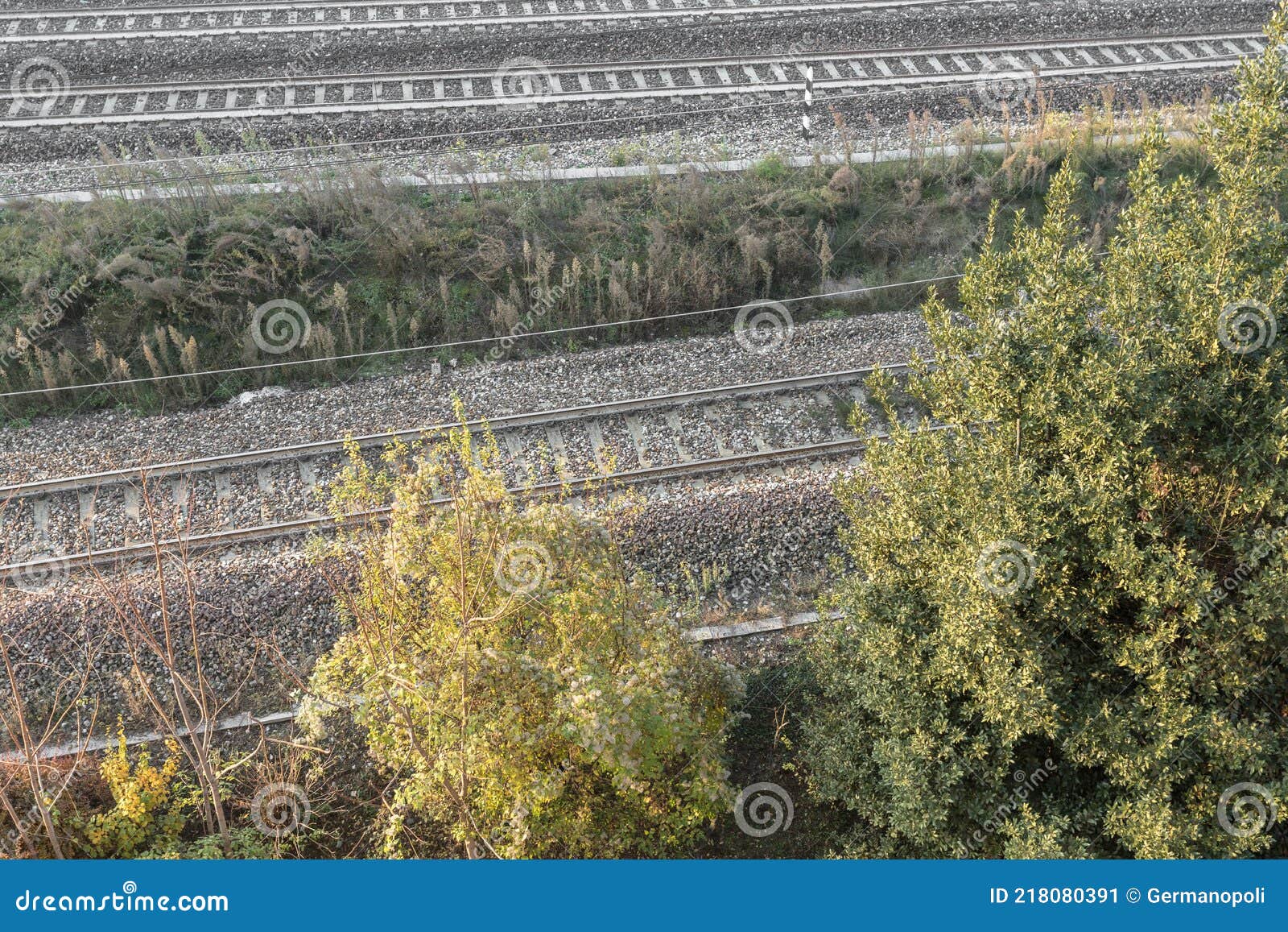 Top View of Railway Station Stock Image - Image of railroad, steel ...