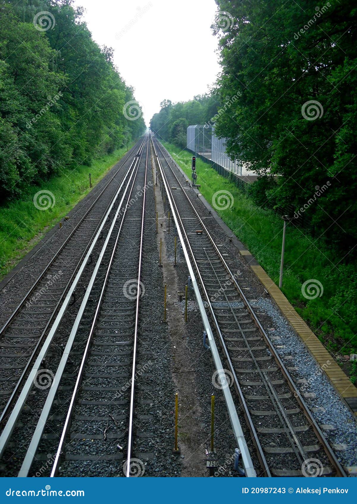 The Top View on Railway Tracks Stock Image - Image of pattern, steel ...