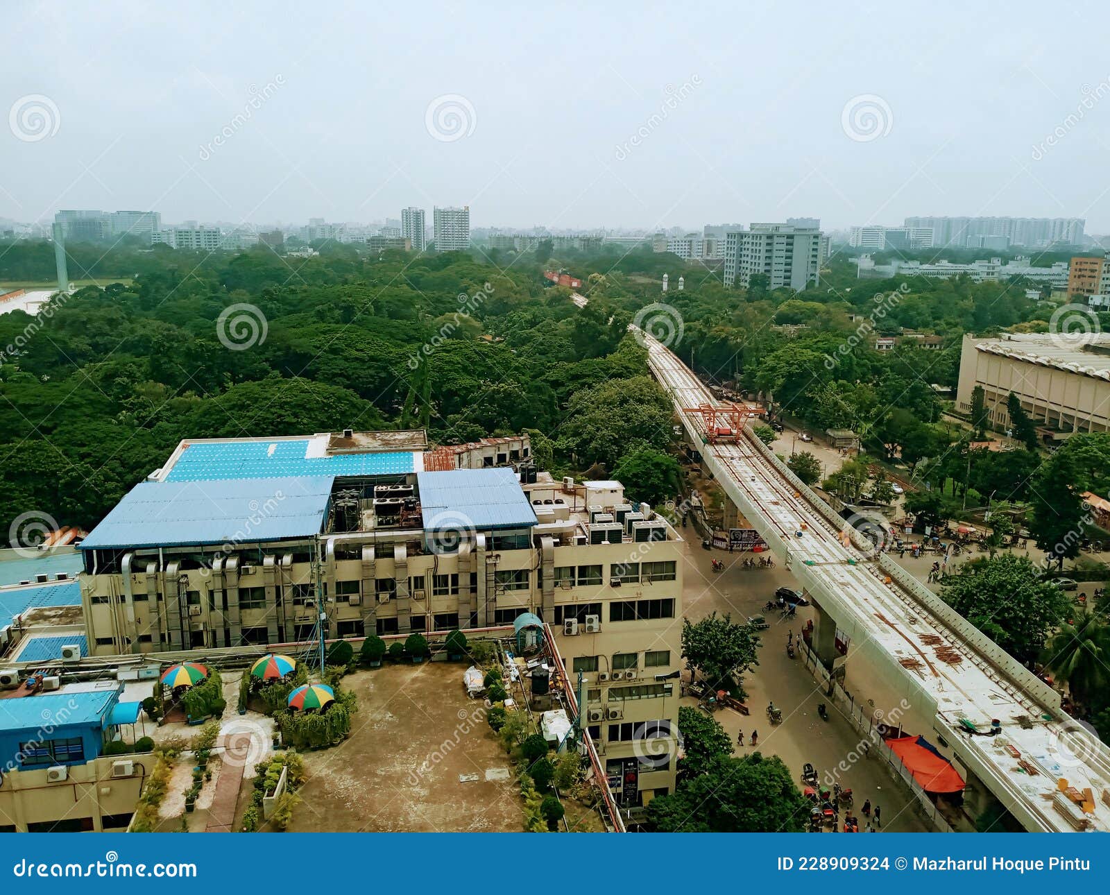 Top view of Ramna Park stock photo. Image of town, ramna - 228909324