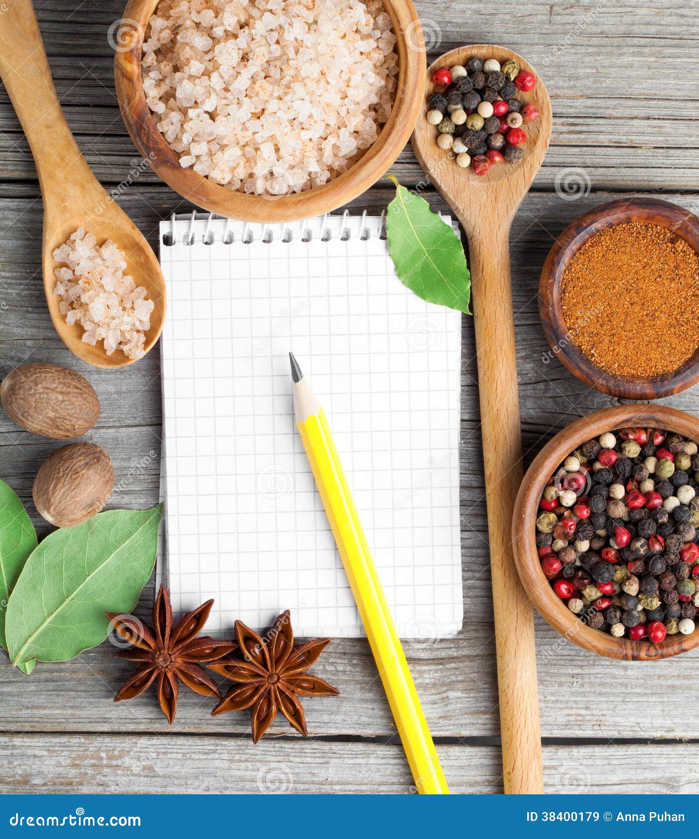 Top View of Recipe Book with Ingredients Stock Image - Image of view ...