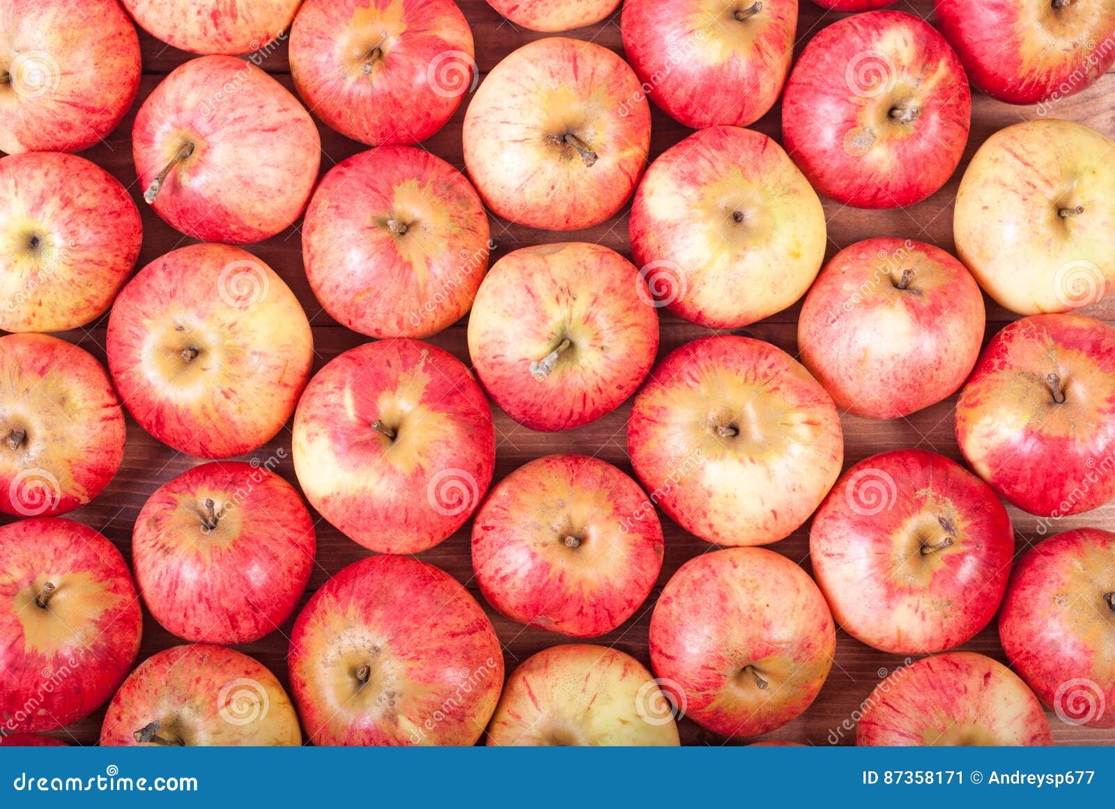 Top View of a Red Apples Lying in Rows Stock Image - Image of juicy ...