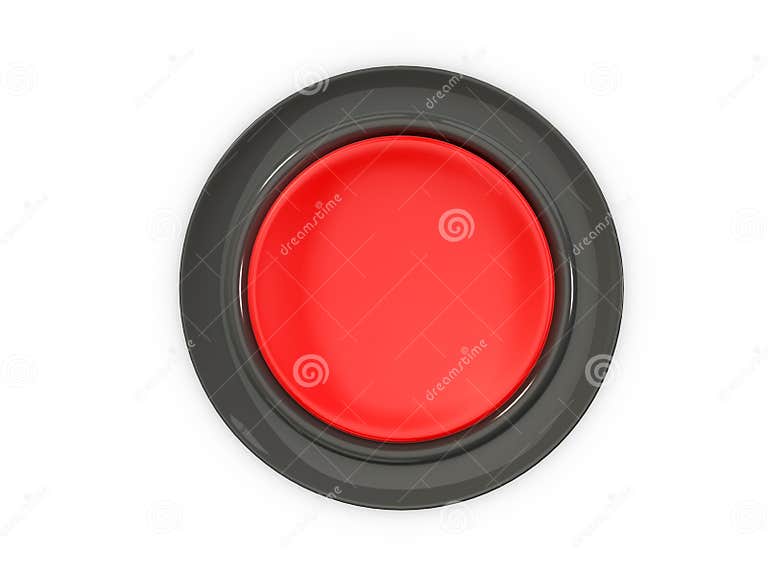 Top View of Red Button stock illustration. Illustration of electronic ...