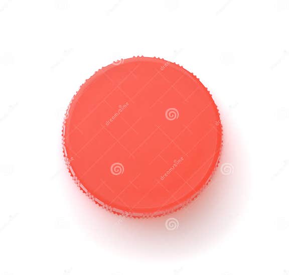 Top View of Red Plastic Bottle Cap Stock Photo - Image of clean ...