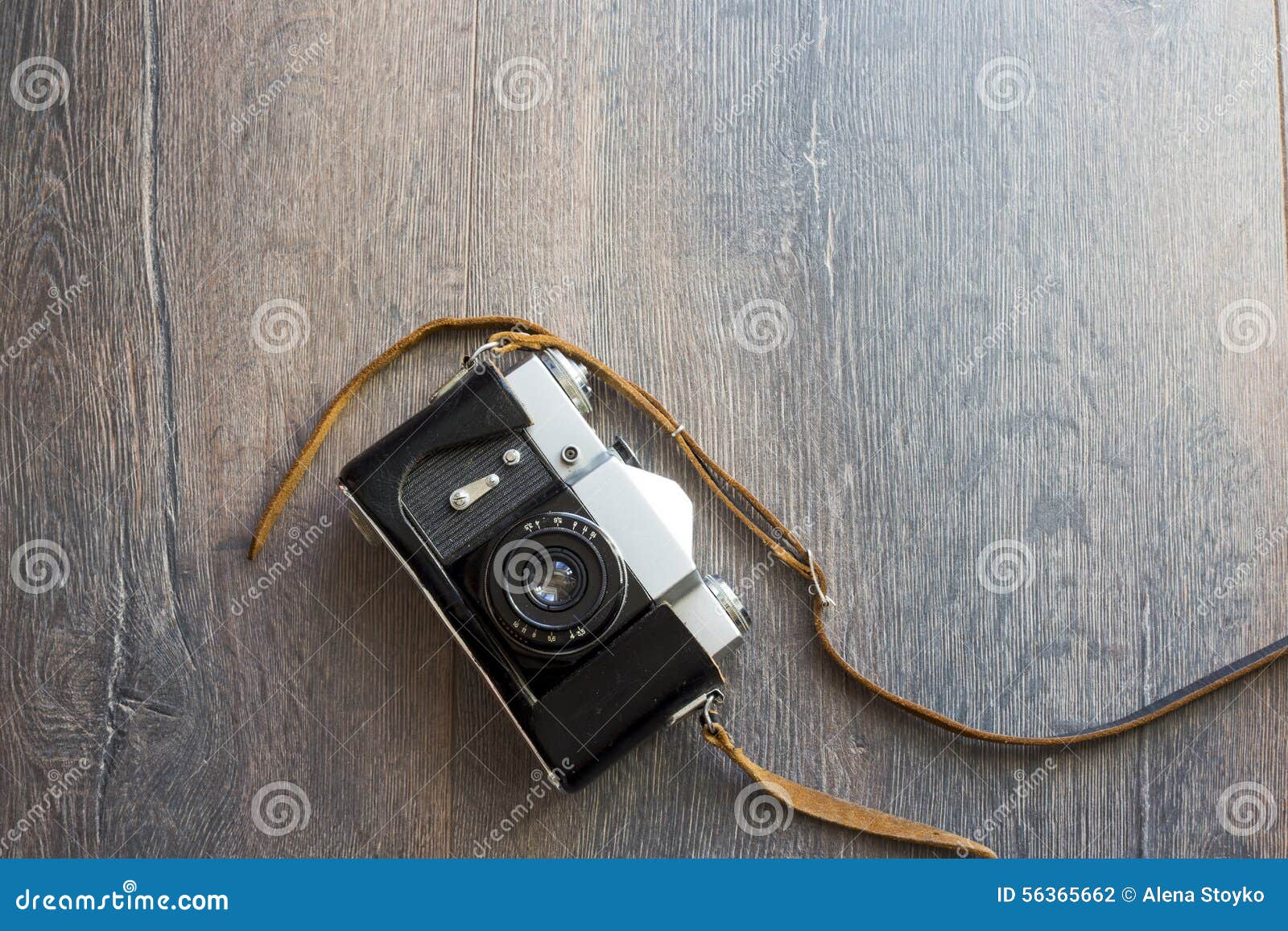 Top view of retro camera stock photo. Image of revival - 56365662