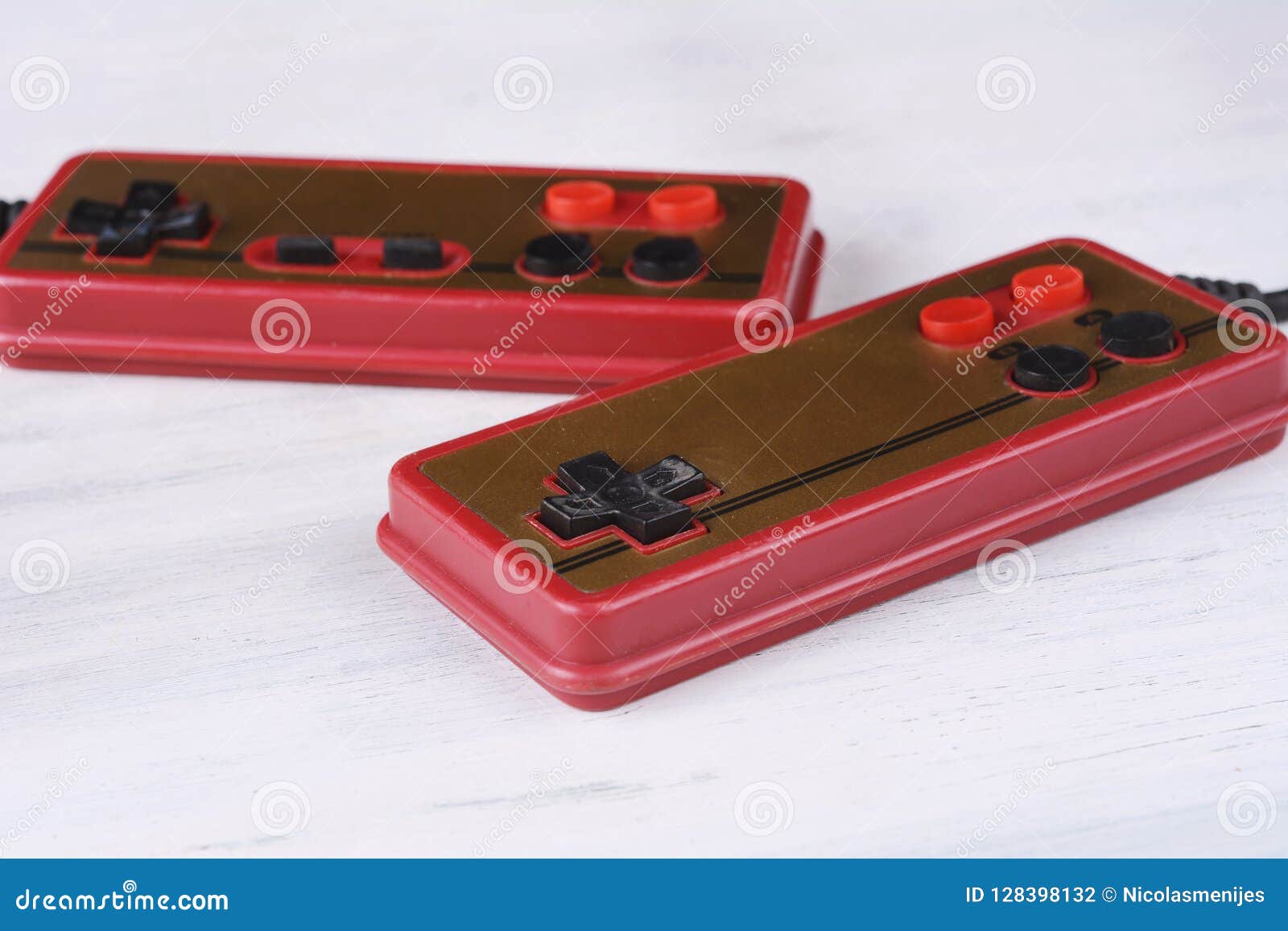 Top View of Retro Computer Gaming Controller Stock Photo - Image of ...