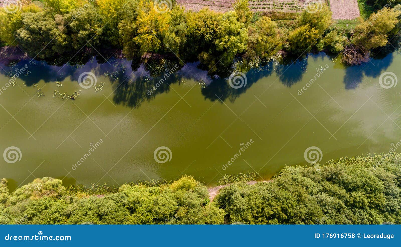 Top view on the river. stock photo. Image of scene, scenic - 176916758