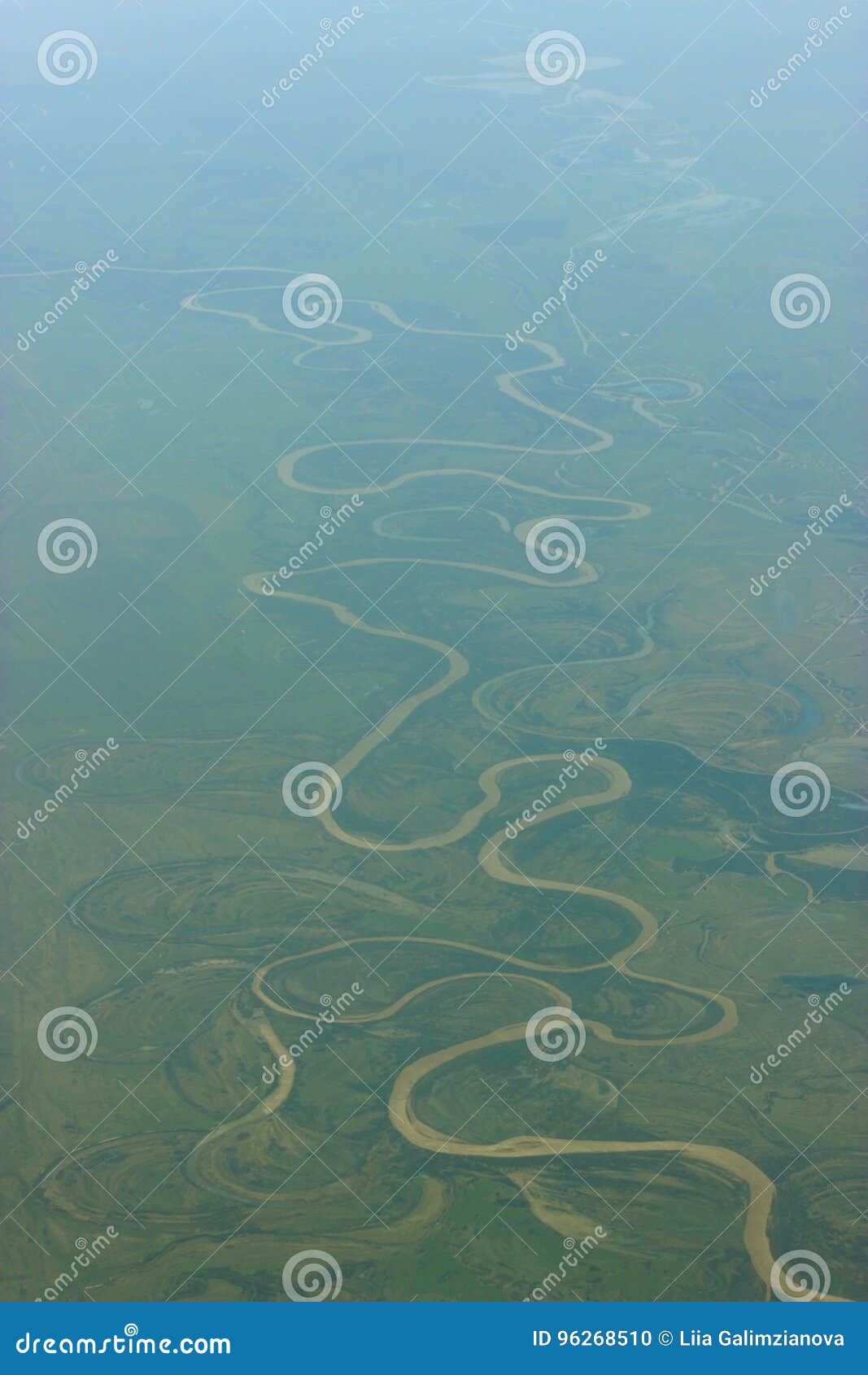 Top view on a river stock photo. Image of field, blue - 96268510