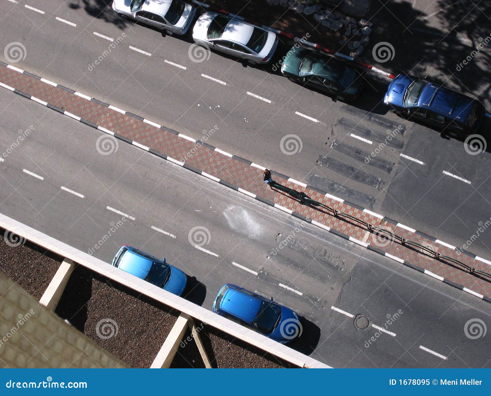 Top view of a road stock image. Image of diagonal, cars - 1678095