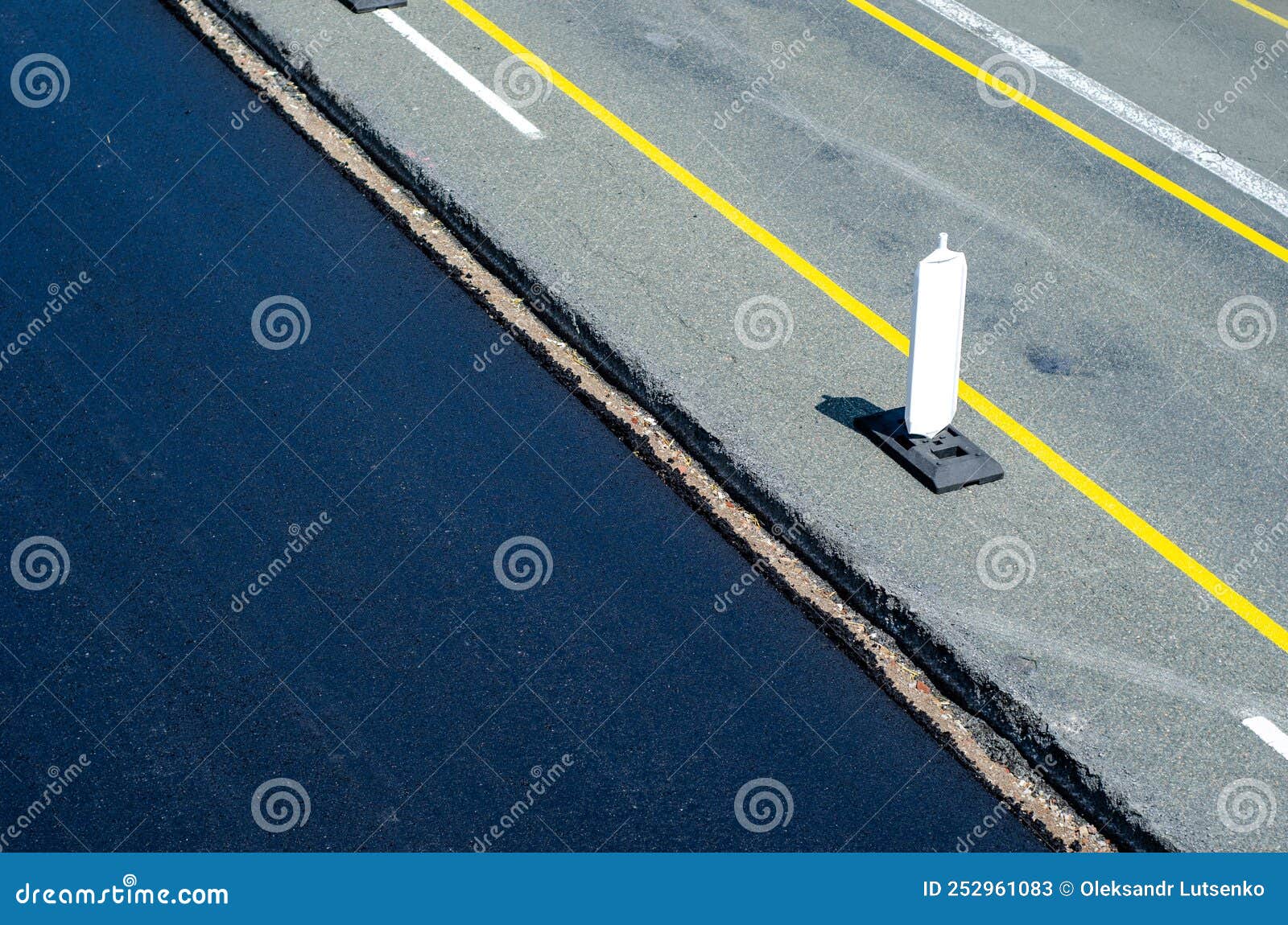 Top View of Road Construction and Widening Stock Image - Image of ...