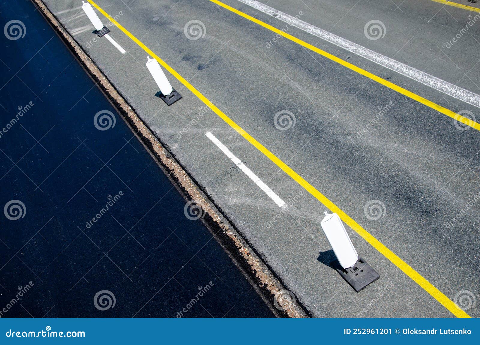 Top View of Road Construction and Widening Stock Image - Image of ...