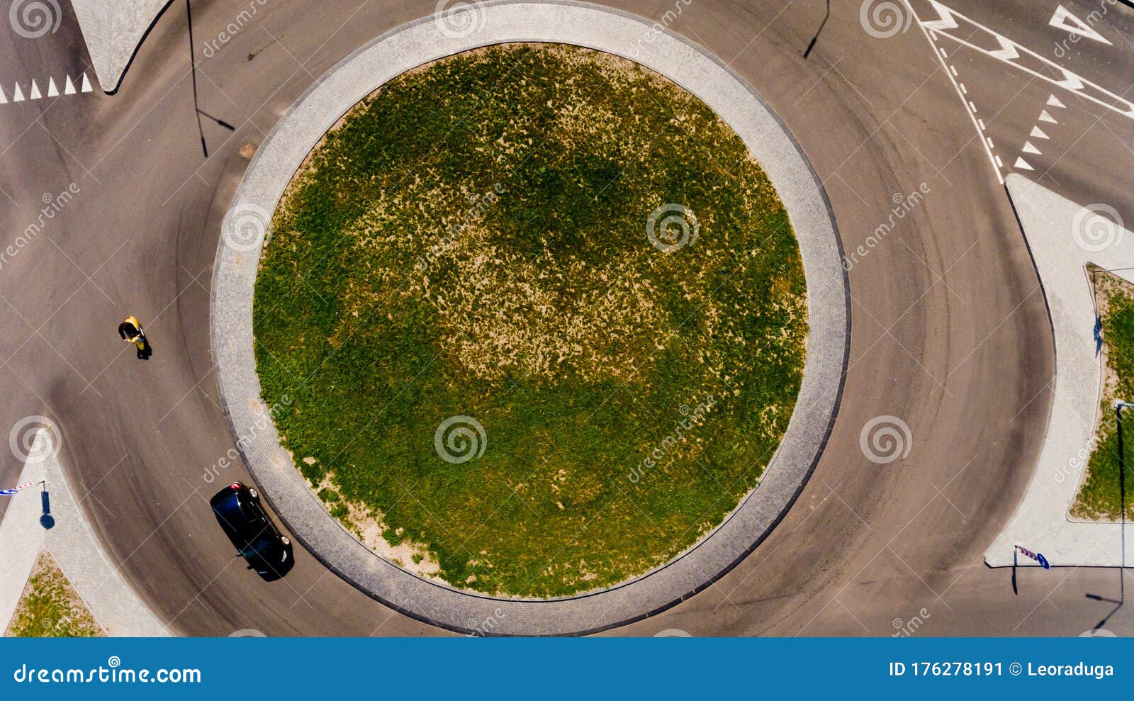 Top View of the Road Junction. Stock Image - Image of city, aerial ...