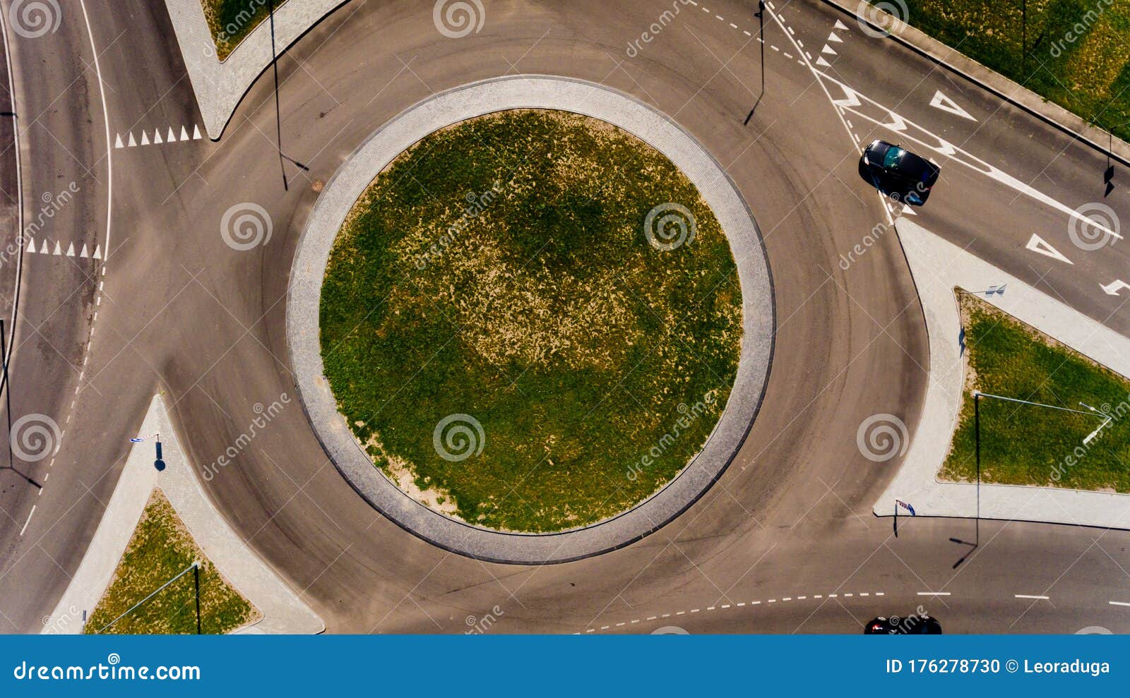 Top View of the Road Junction. Stock Photo - Image of lake, ukraine ...