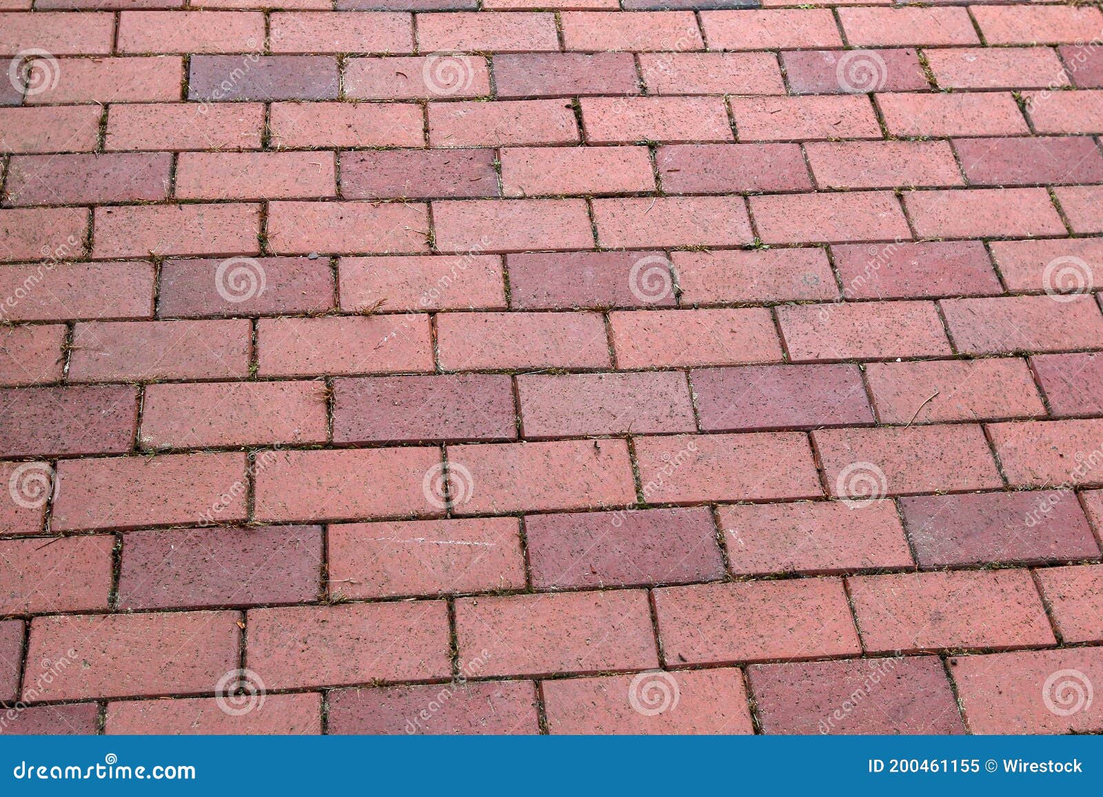 Top View of a Road Made of Bricks Stock Image - Image of road, texture ...