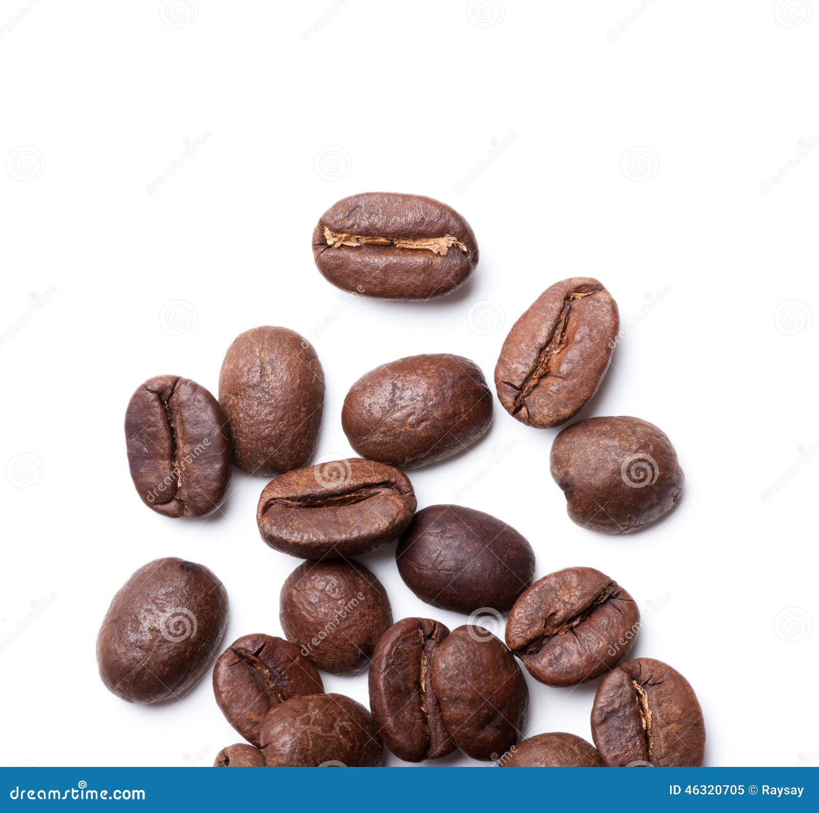 Top View on Roasted Coffee Beans Stock Image - Image of nature, decor ...