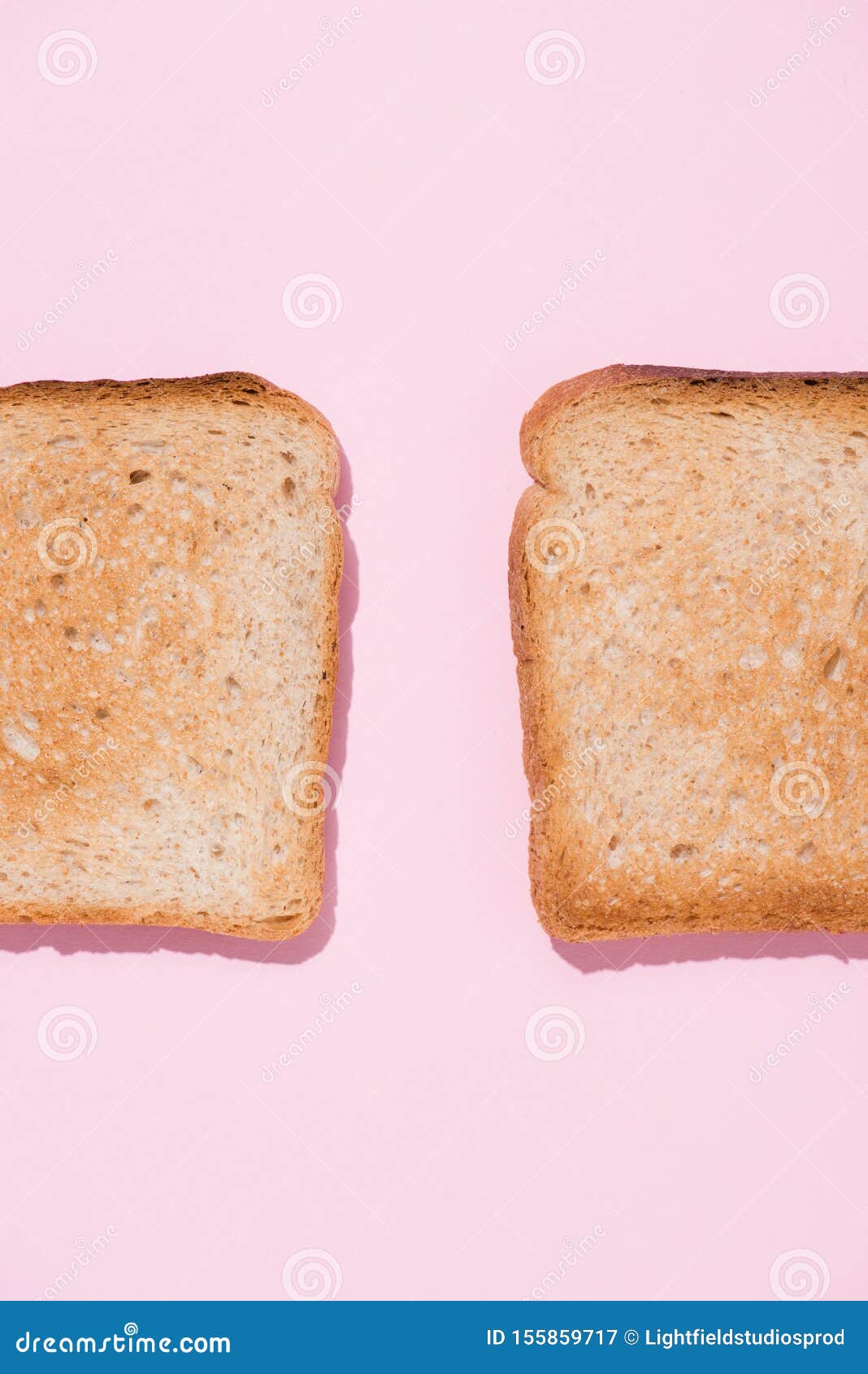 Top view of roasted toasts stock image. Image of healthy - 155859717