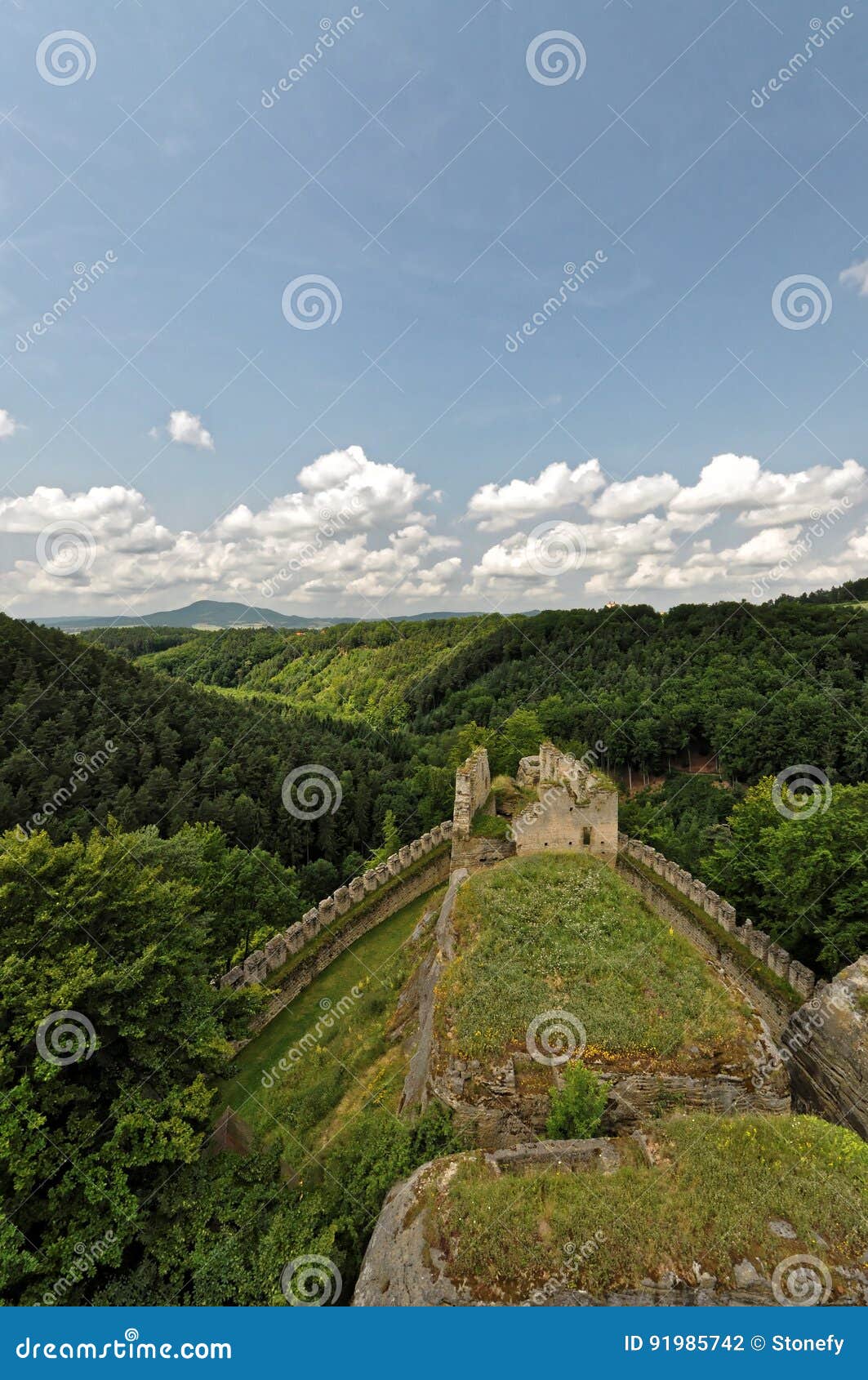 Top View of the Rock and the Wall Stock Photo - Image of israel, bush ...