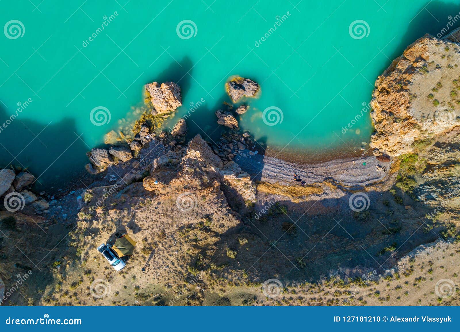 Top View of Rocks stock photo. Image of coastal, formation - 127181210