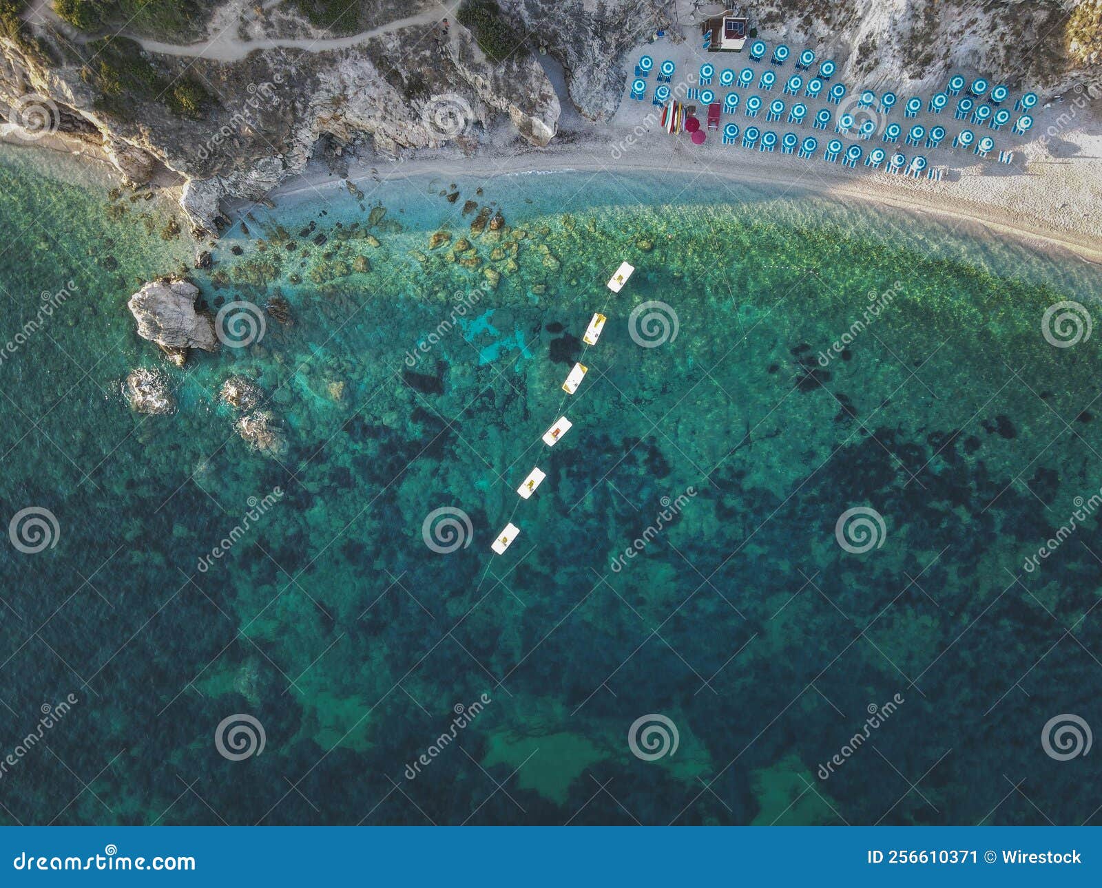 Top View of a Rocky Tropical Coast Stock Image - Image of vacation ...