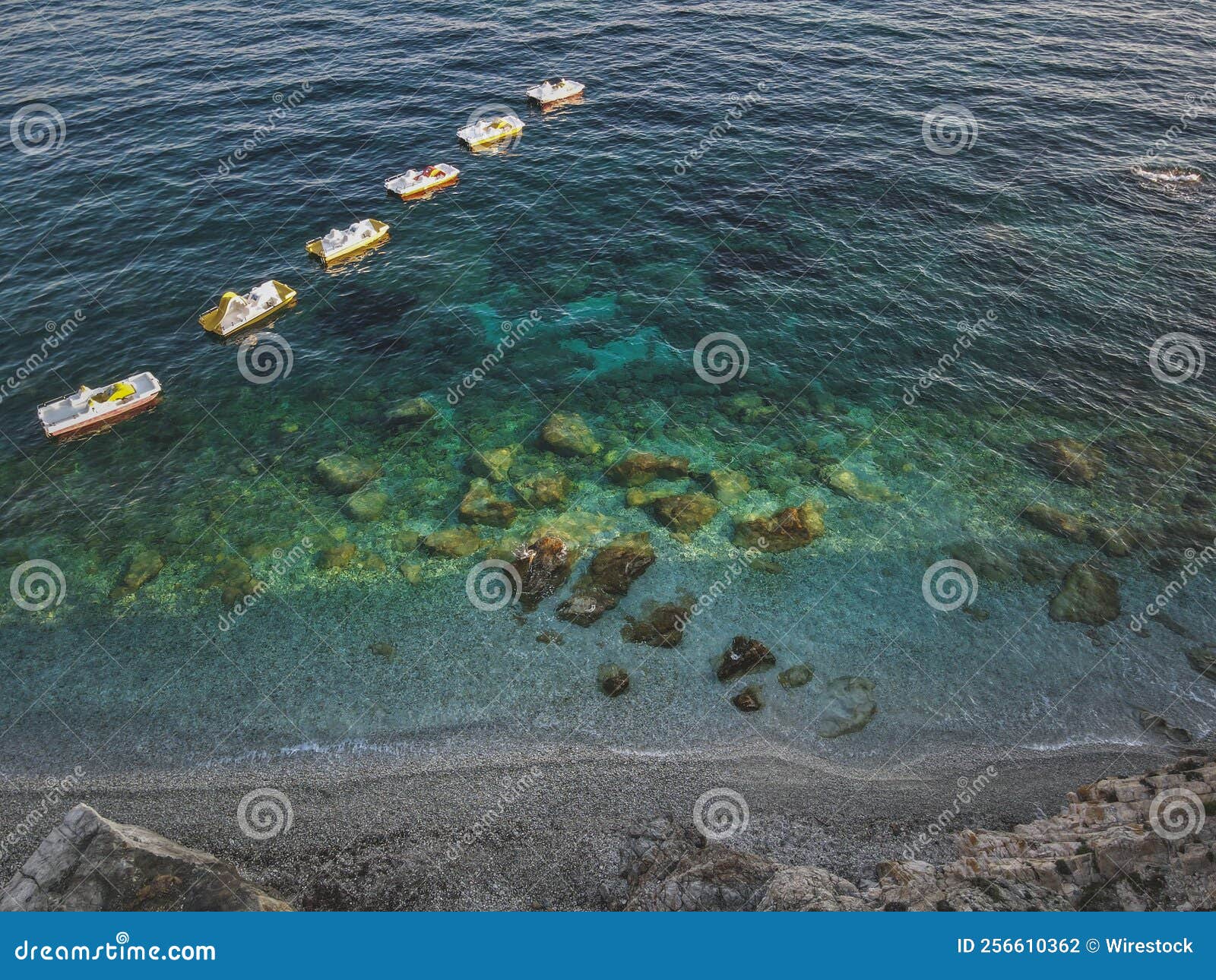 Top View of a Rocky Tropical Resort Coast Stock Photo - Image of ocean ...