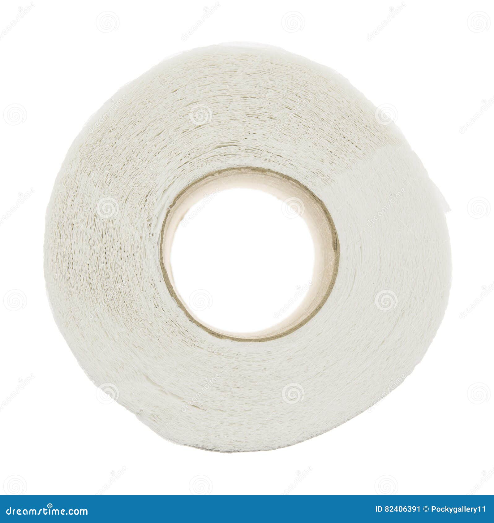 Top View Roll of Toilet Paper Stock Image - Image of household ...