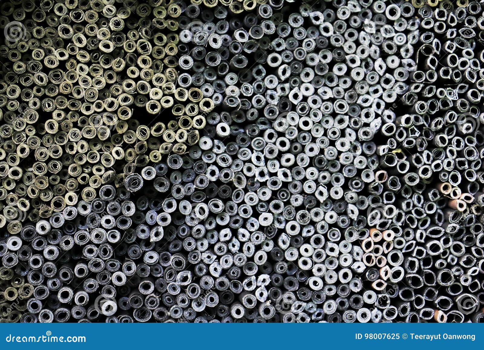 Top view rolls papers. stock image. Image of paper, design - 98007625