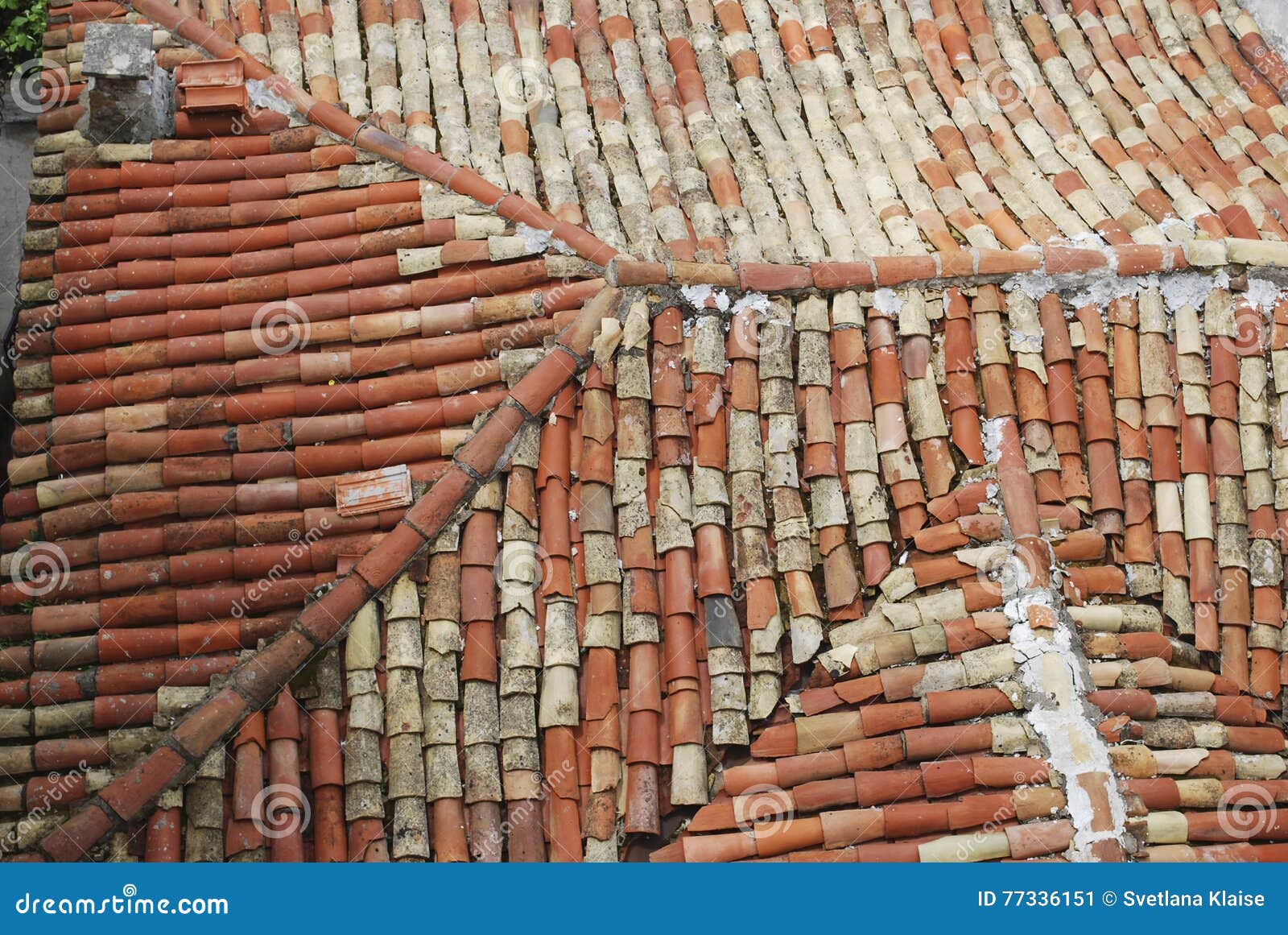 Top View of a Roofing House. Stock Image - Image of color, protection ...